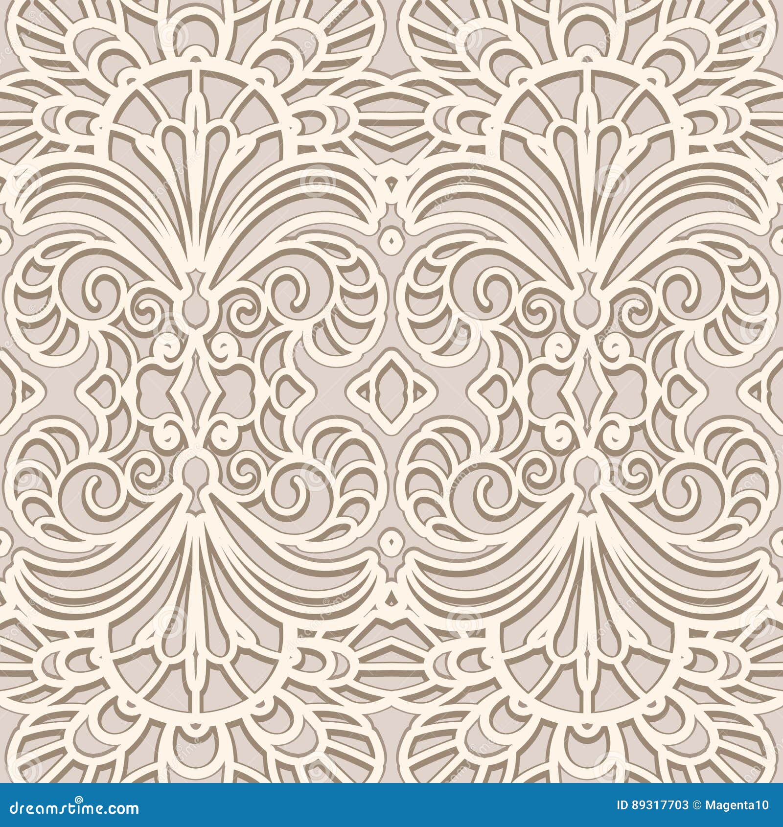 Vintage lace pattern stock vector. Illustration of decorative - 89317703