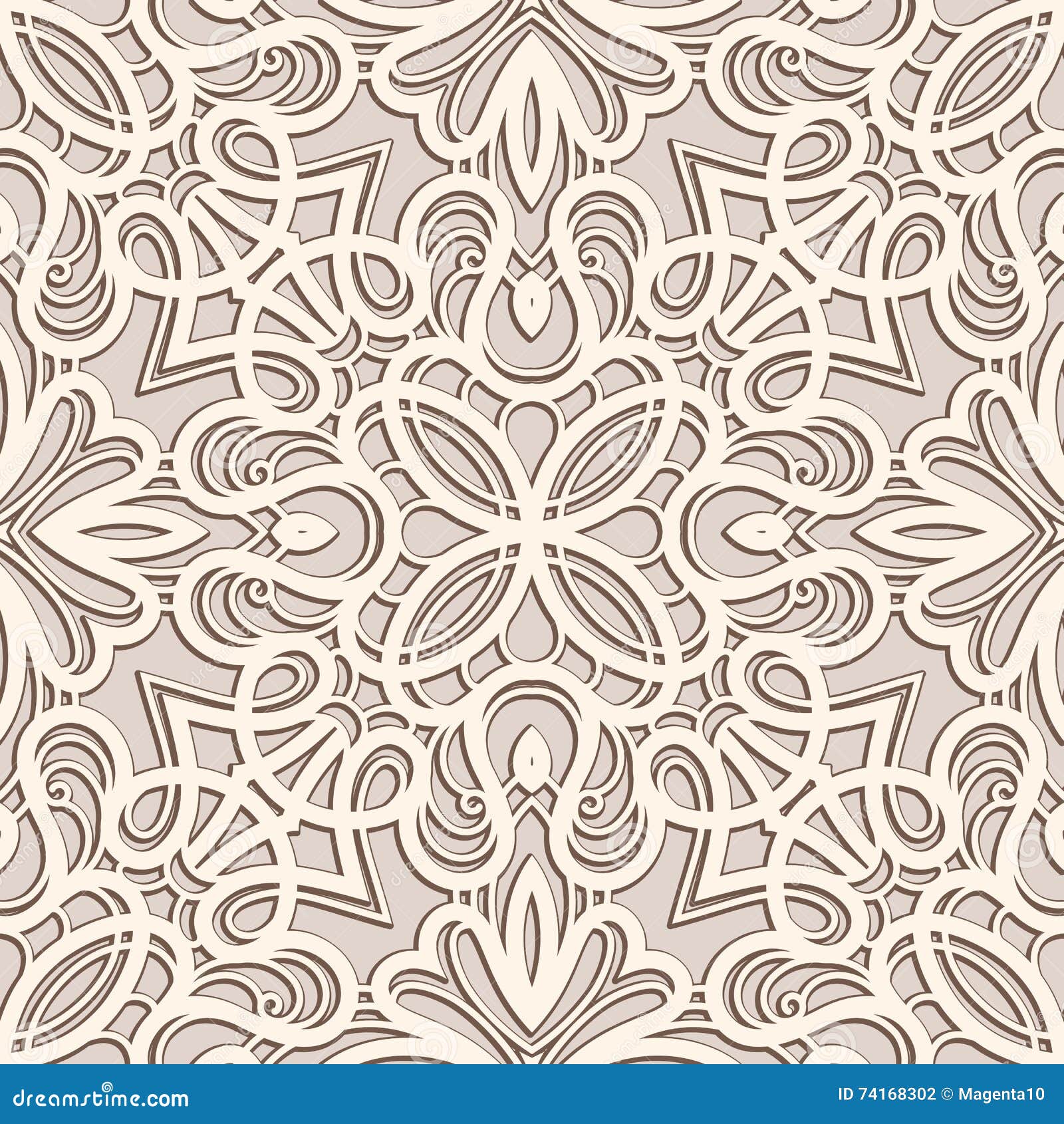 Vintage lace pattern stock vector. Illustration of fabric - 74168302