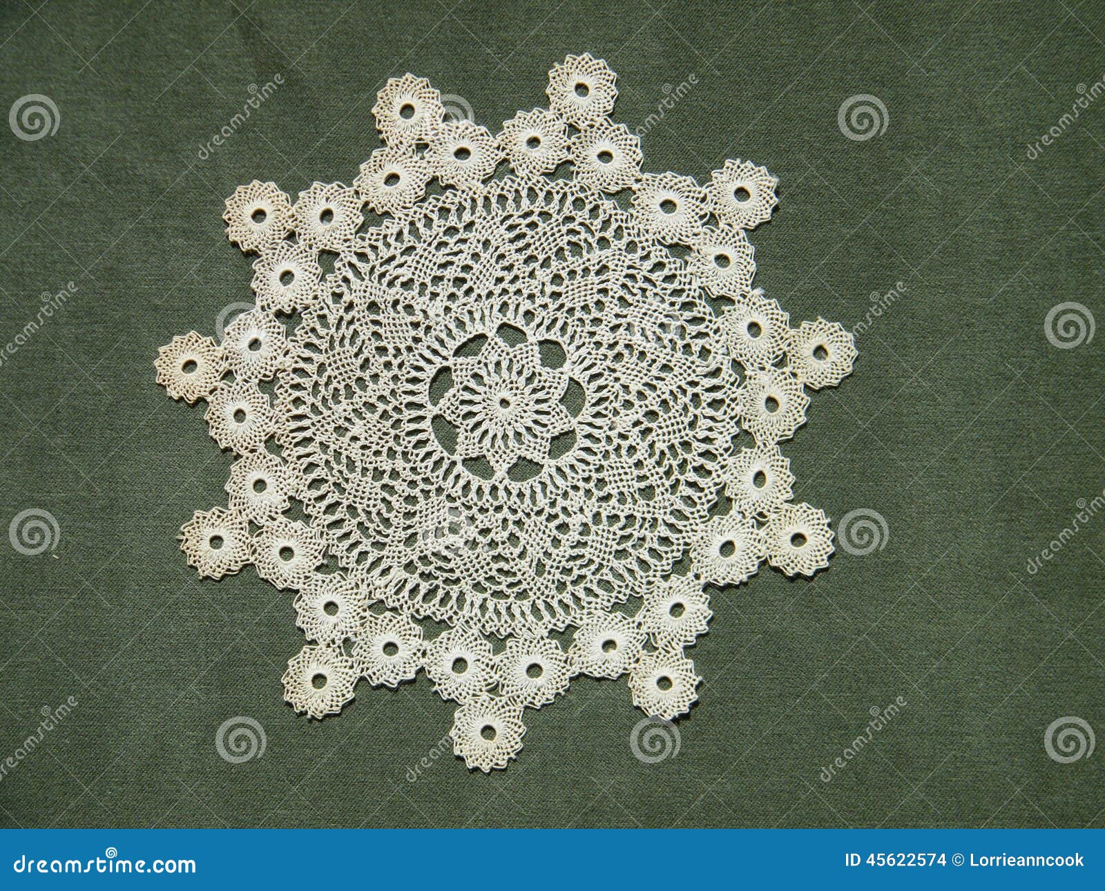 Vintage Lace Tatting Needlework Doily Stock Photo - Image of doily ...