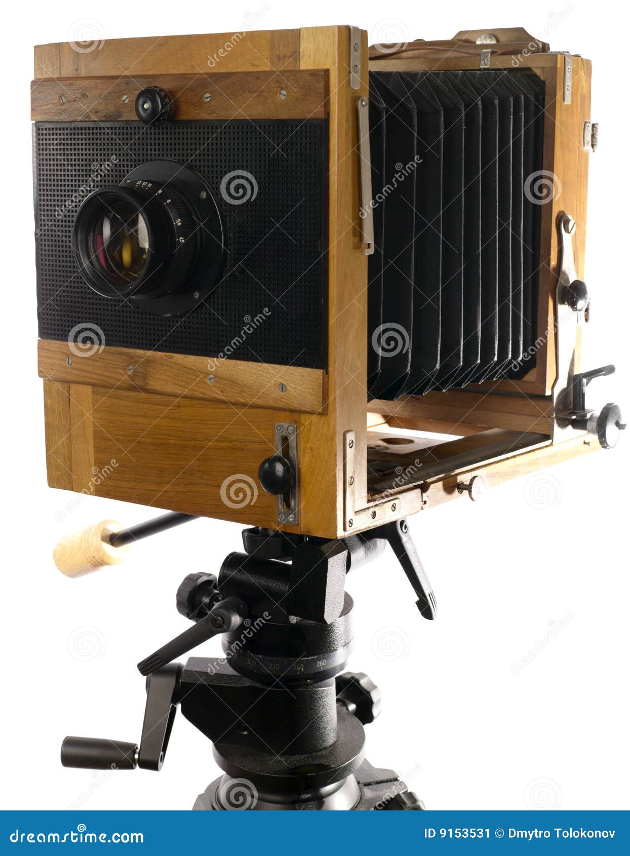 Vintage Large Format Photo Camera Stock Image - Image of format, large ...