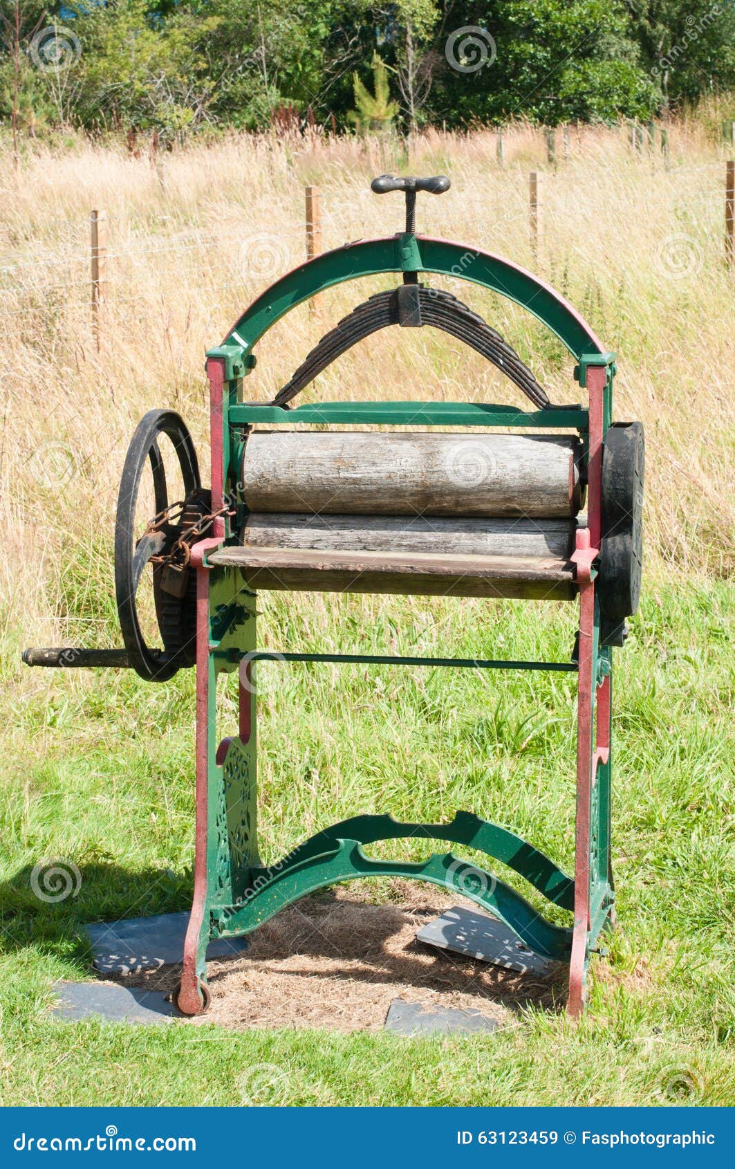 Vintage laundry mangle stock image. Image of crank, household - 63123459