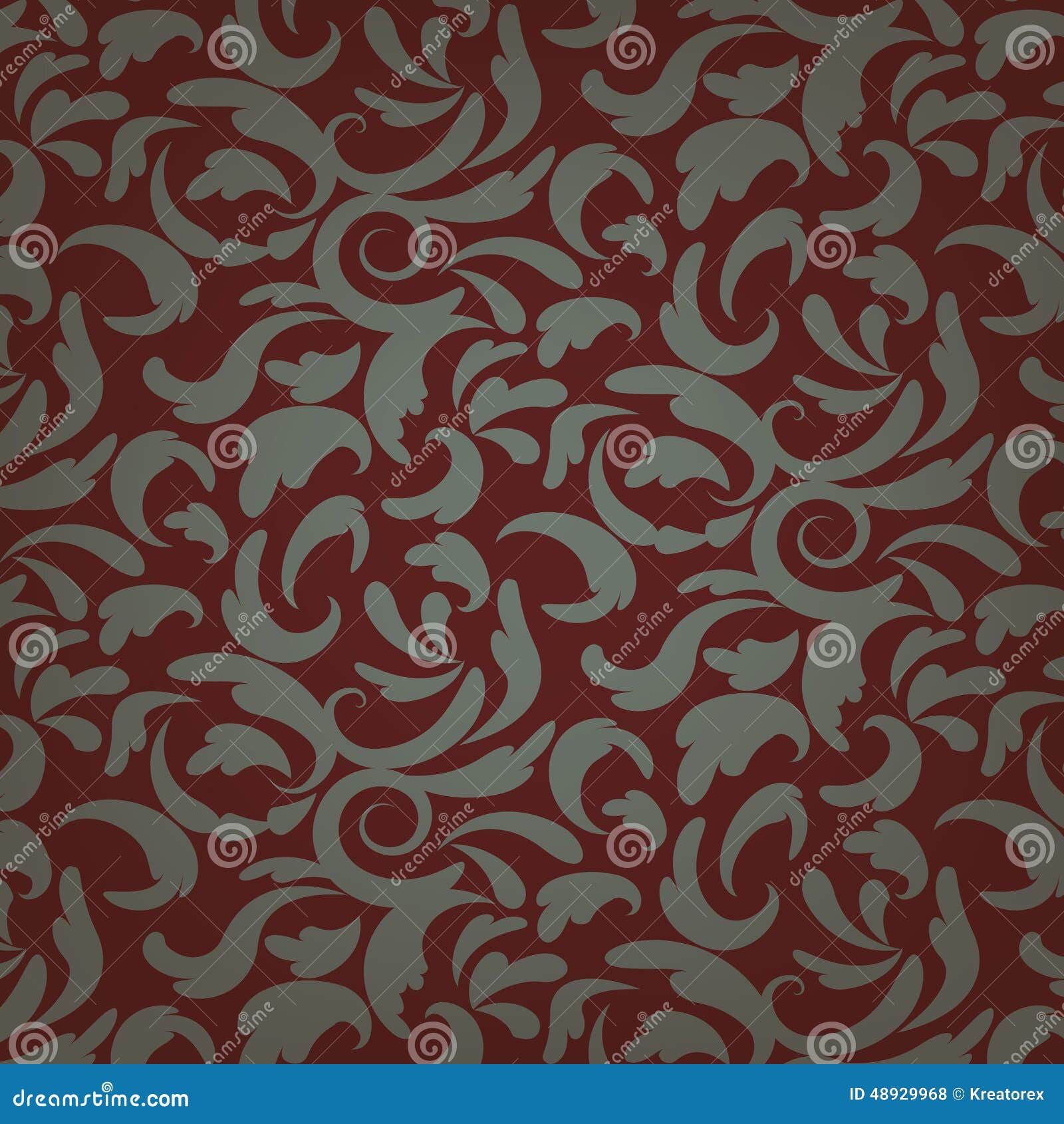 Vintage leaf stock vector. Illustration of repeat, fabric - 48929968