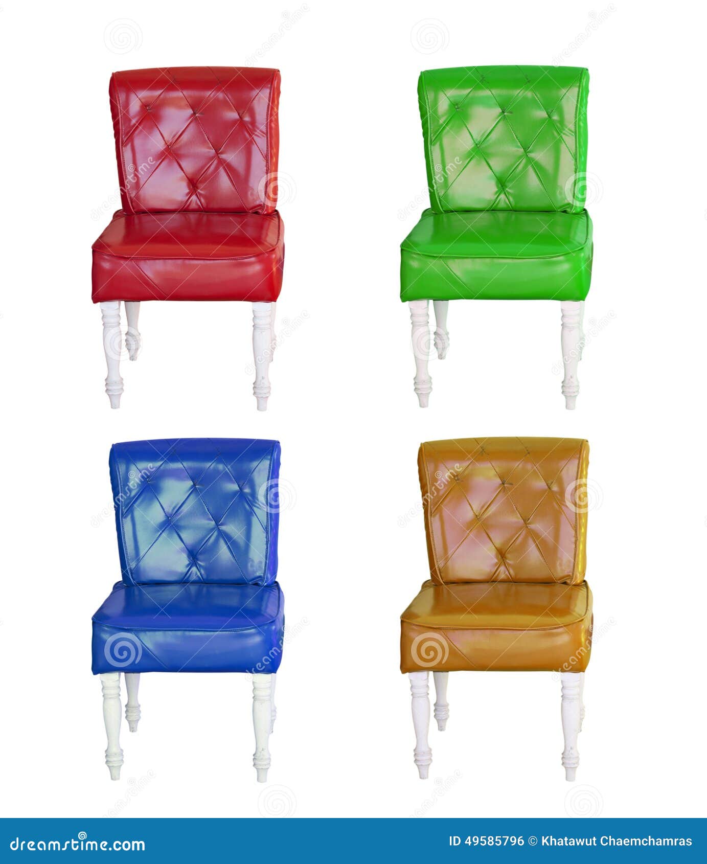 Vintage Leather Chair Collection Stock Photo - Image of house, isolate ...