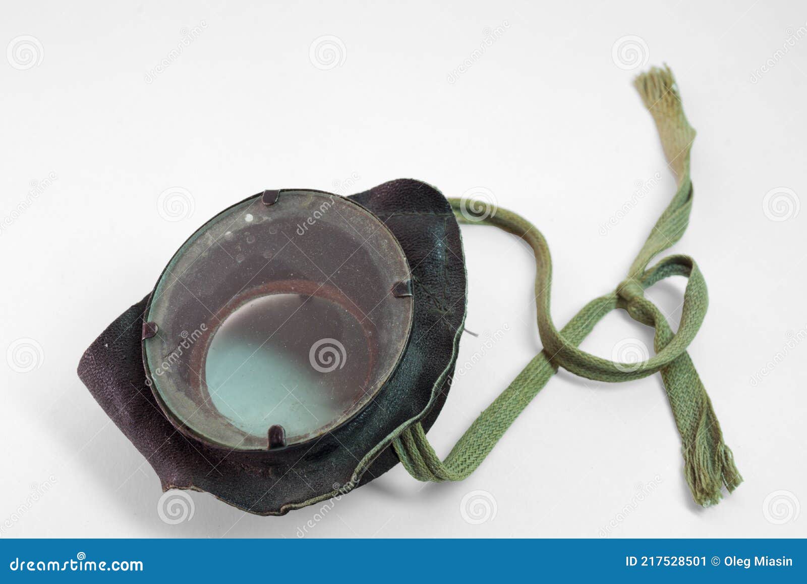 Vintage Leather Safety Glasses with Ropes for Tying at Back of the Head ...