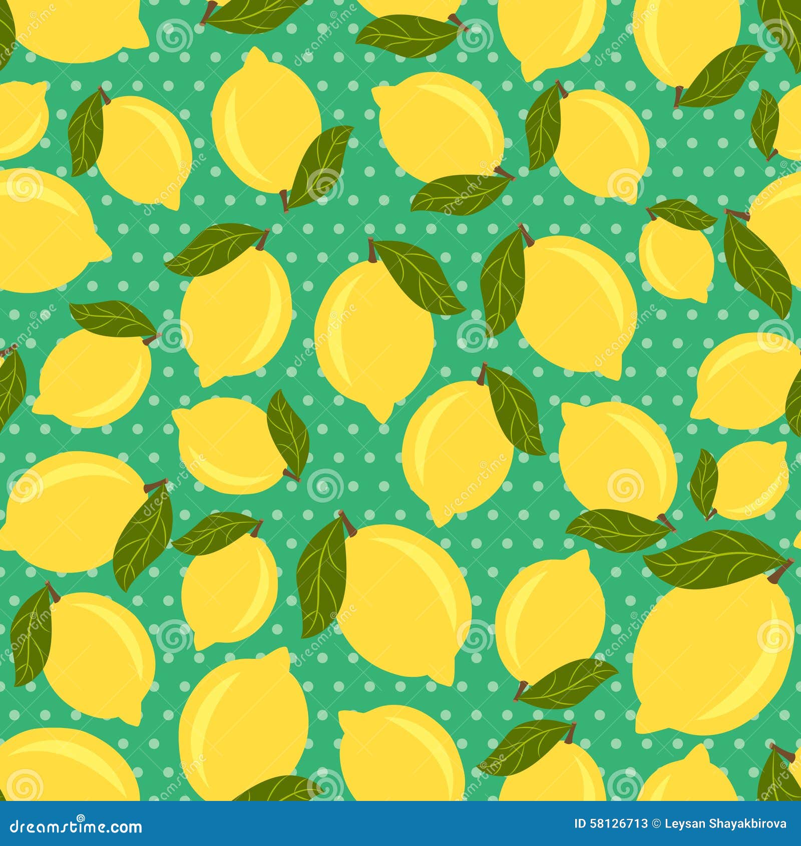 Vintage lemon pattern stock vector. Illustration of seamless - 58126713
