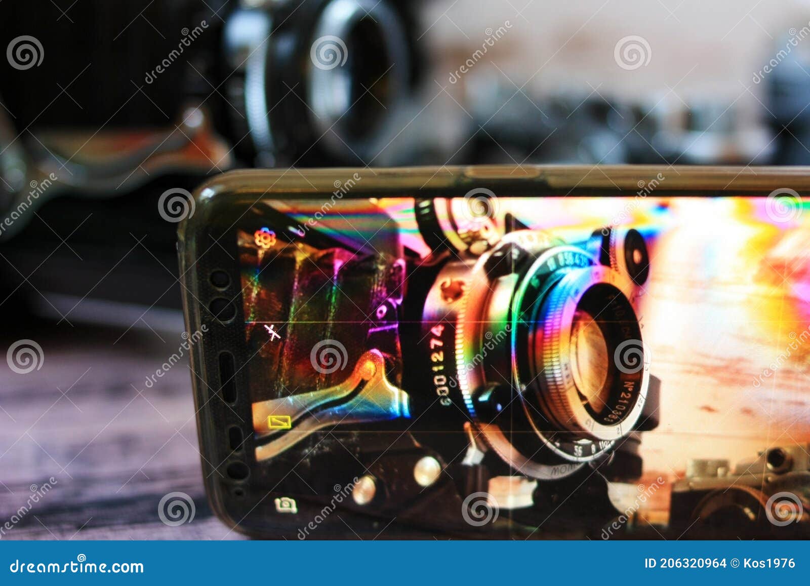 Photo Session of a Vintage Film Camera Stock Photo - Image of knob ...