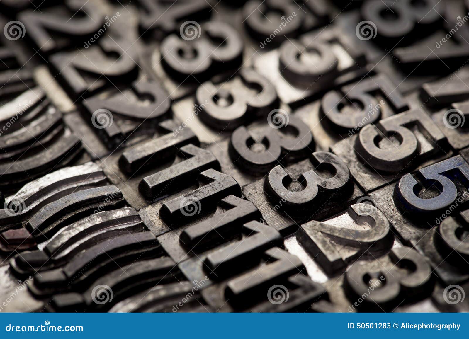 Letterpress Alphabet And Numbers Background Stock Photo | CartoonDealer ...