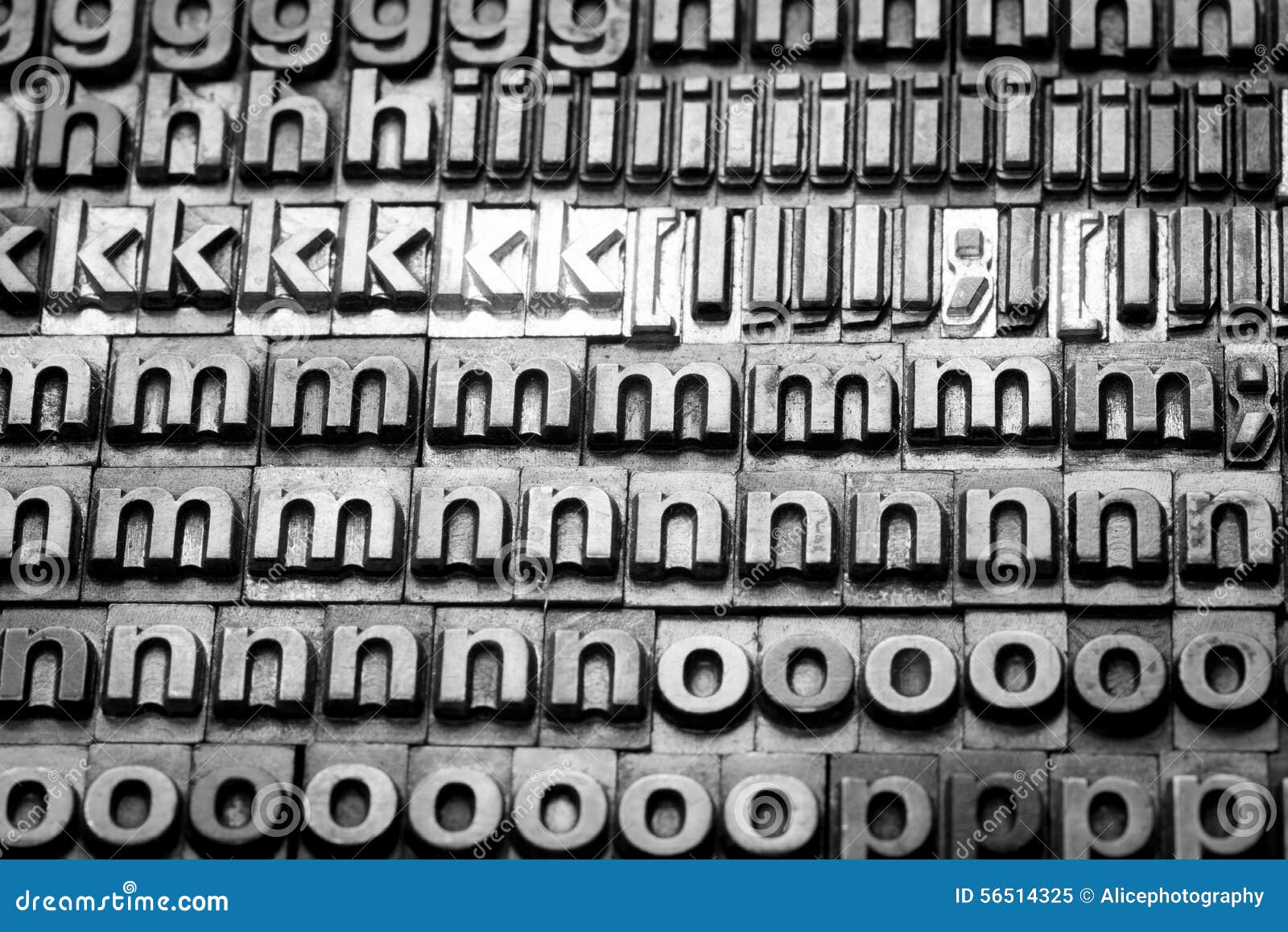 Vintage Letterpress Alphabet and Number Background Stock Image - Image ...