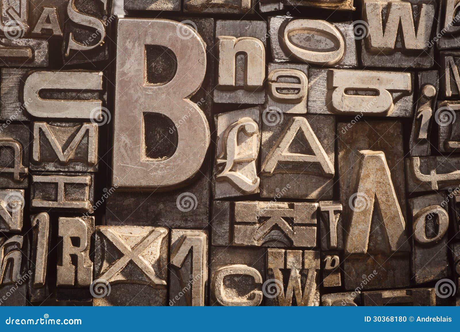 Vintage Letterpress Type Background Stock Photo - Image of capital ...
