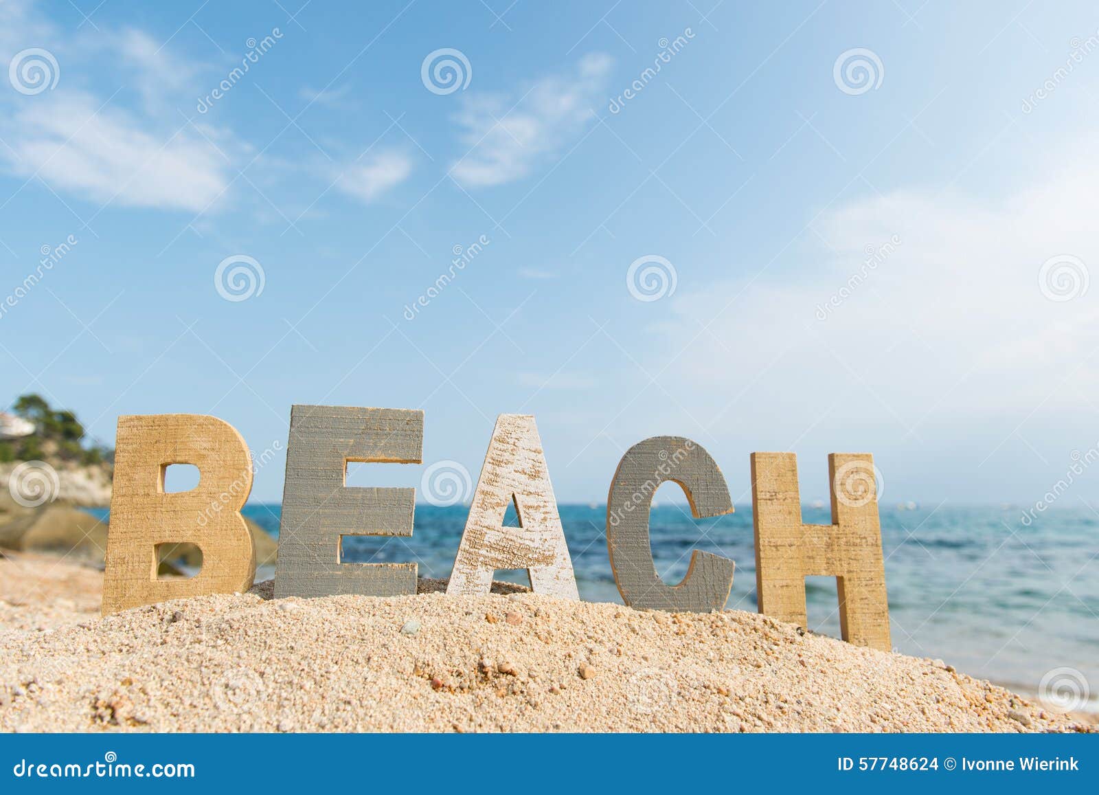 Vintage Letters at the Beach Stock Photo - Image of vintage, water ...