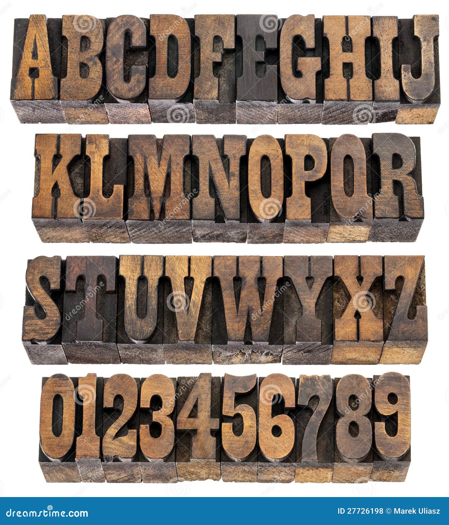 Vintage Letters and Numbers Stock Photo - Image of isolated, decoration ...