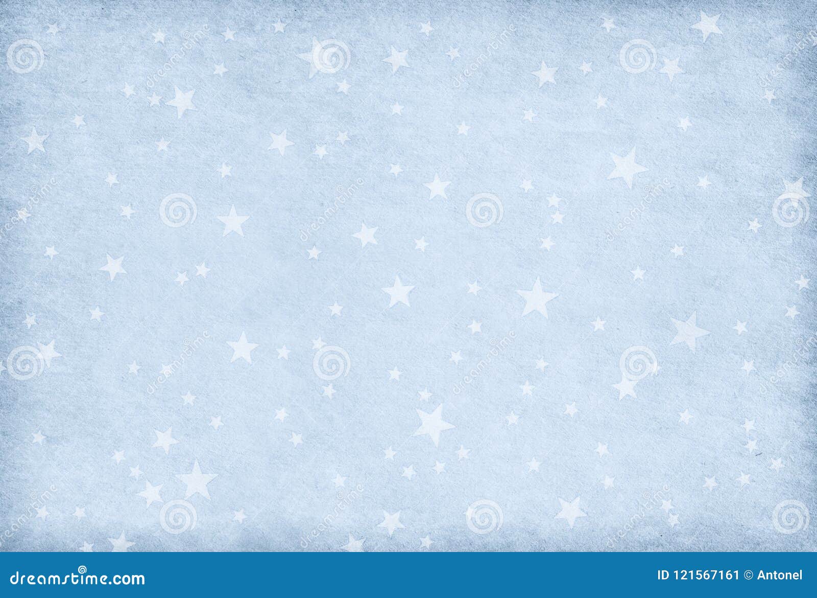 Vintage Light Blue Paper Decorated with Stars Stock Image - Image of ...