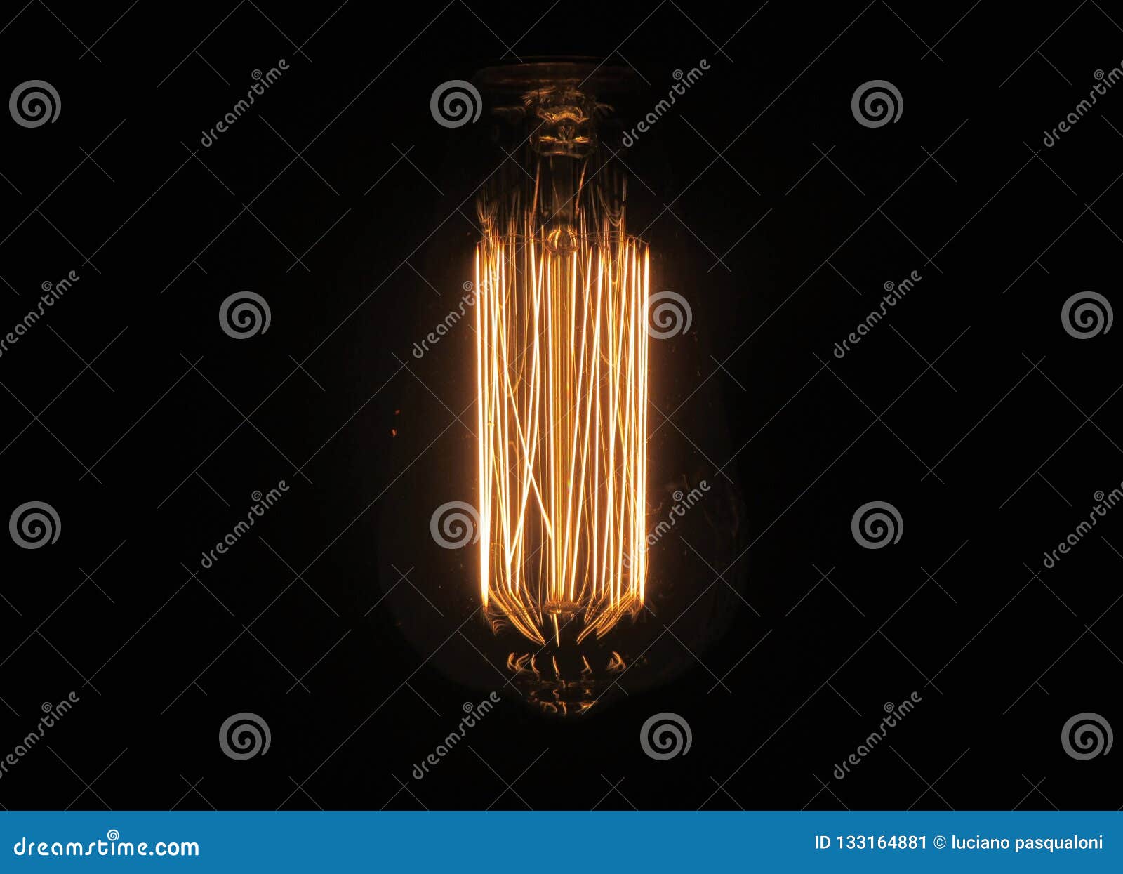 Vintage Incandescence Lightbulbs, With Their Iconic Filament, Hanging ...