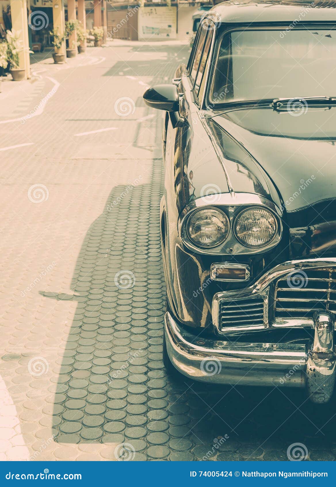 Vintage light lamp car stock photo. Image of oldtimer - 74005424