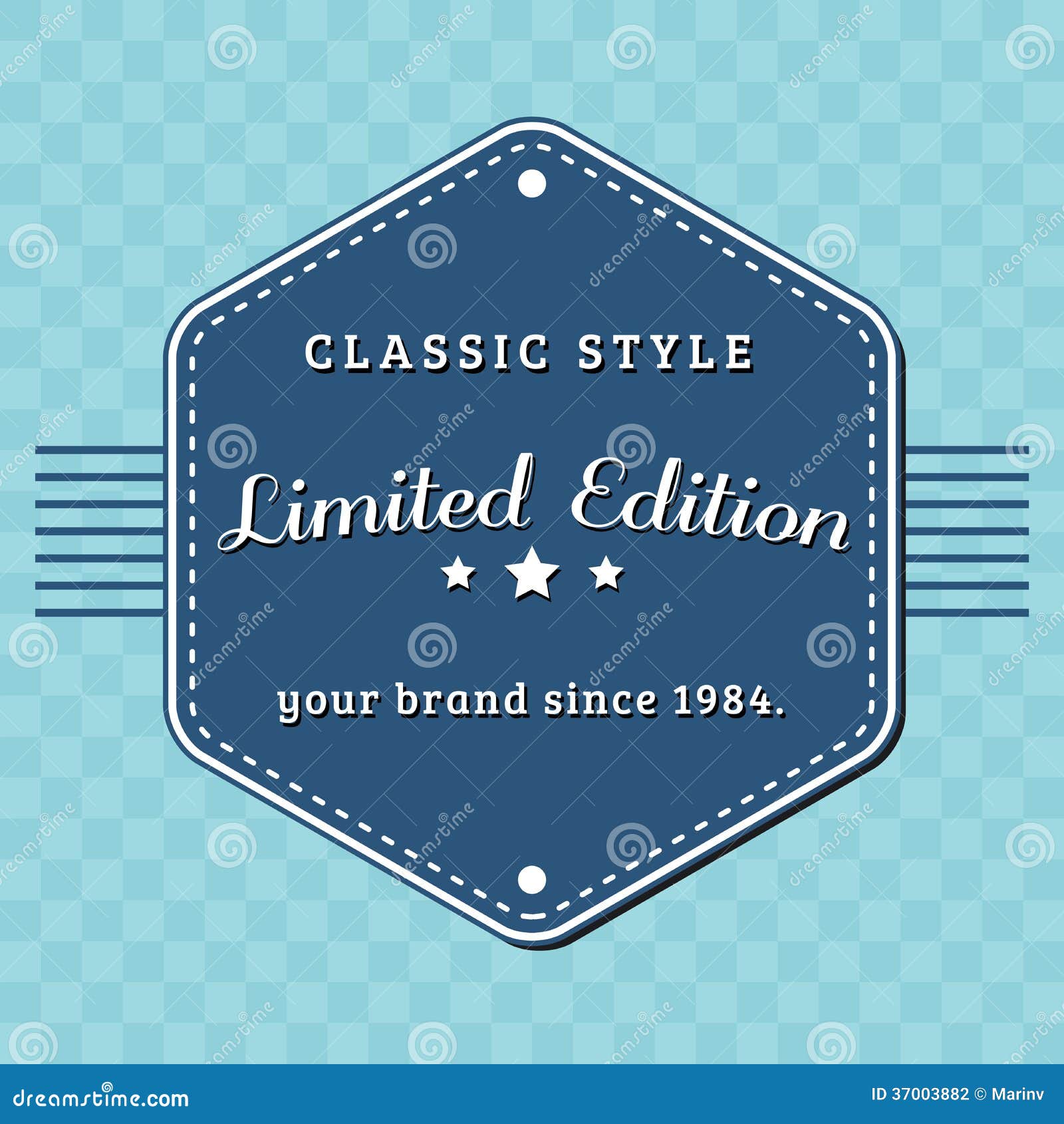 Vintage Limited Edition Badge, Retro Designed Stock Vector ...