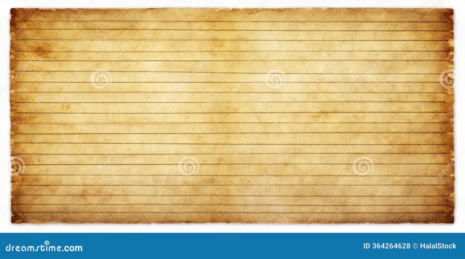 Vintage Lined Paper Sheet With Aged Yellowed Texture Royalty-Free Stock ...