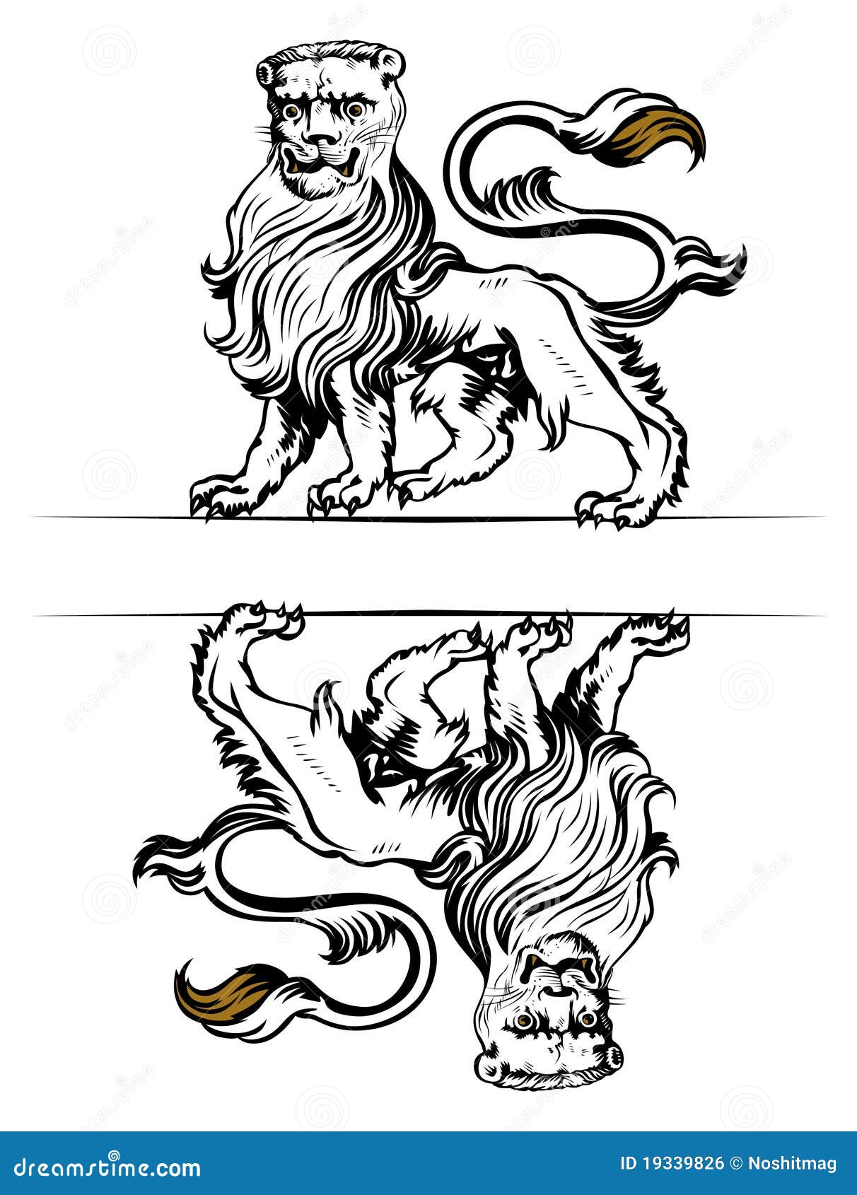 Vintage Lion Logotypes Set Vector Illustration | CartoonDealer.com ...