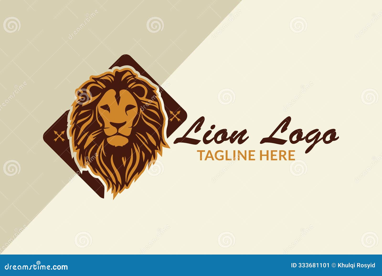 Vintage Lion Logo .Lion Logo Template Designs Stock Illustration - Illustration of vintage ...
