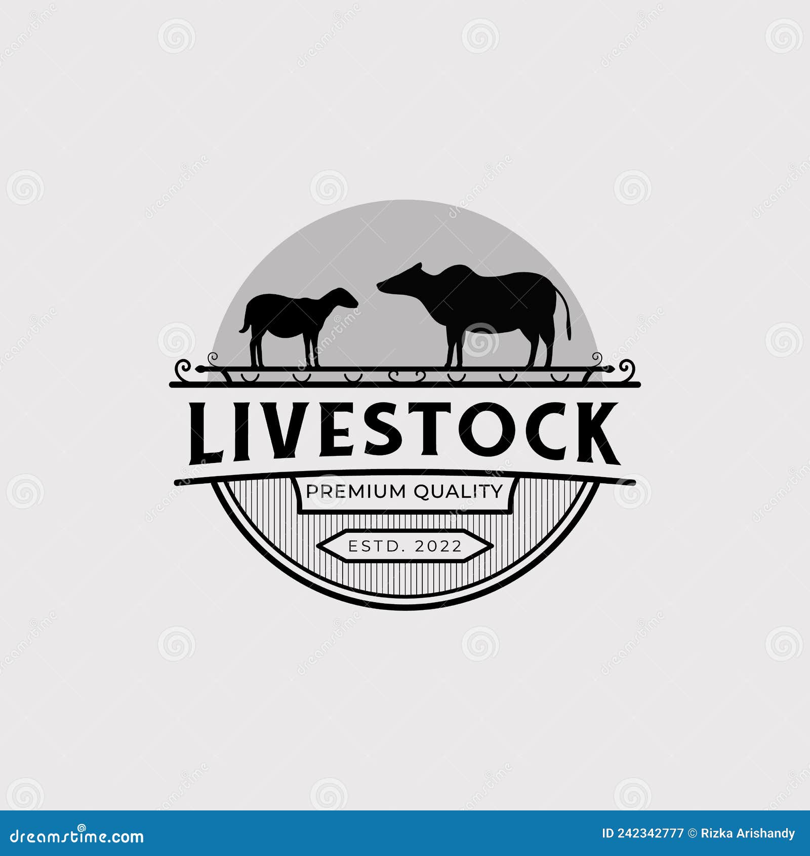 Stockman Vector Logo Colorful Template | CartoonDealer.com #297496698