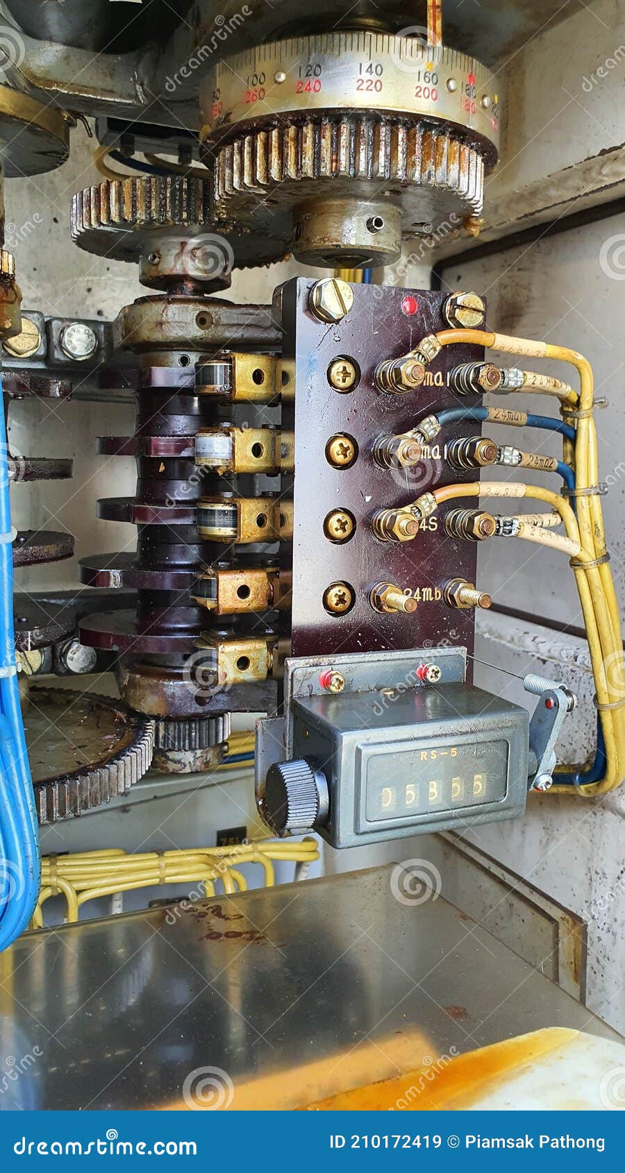 Vintage Load Tap Changer Control Stock Image - Image of position ...