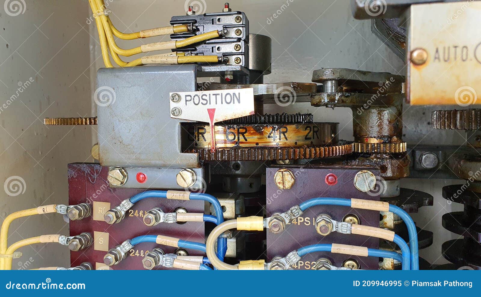 Vintage Load Tap Changer Control Stock Image - Image of enclosure ...