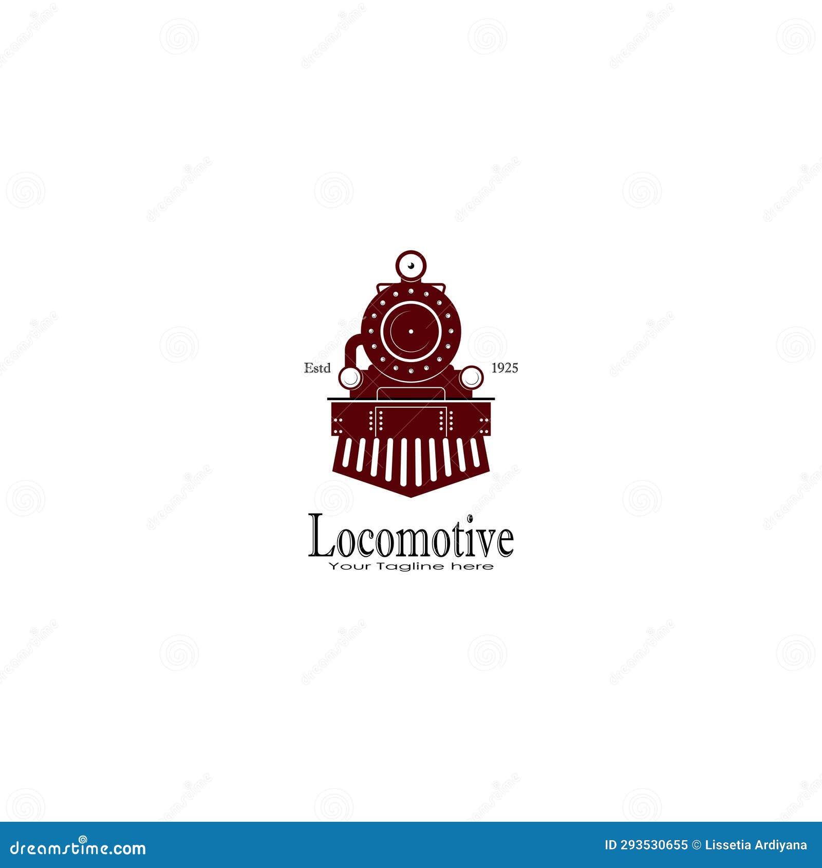 Vintage Locomotive Logo Vector Graphics Stock Vector - Illustration of ...