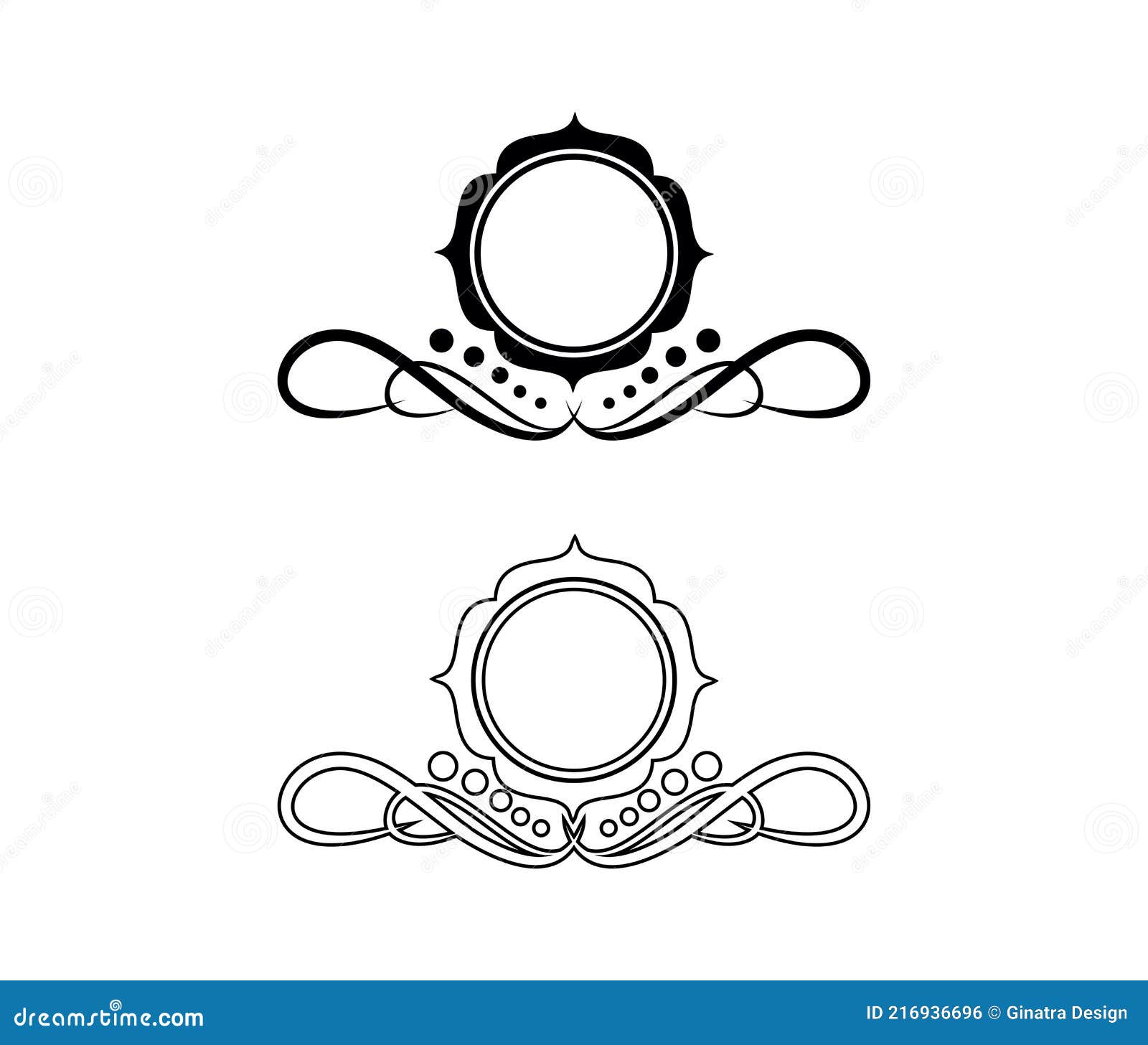 Vintage Logo Frame stock vector. Illustration of flourish - 216936696