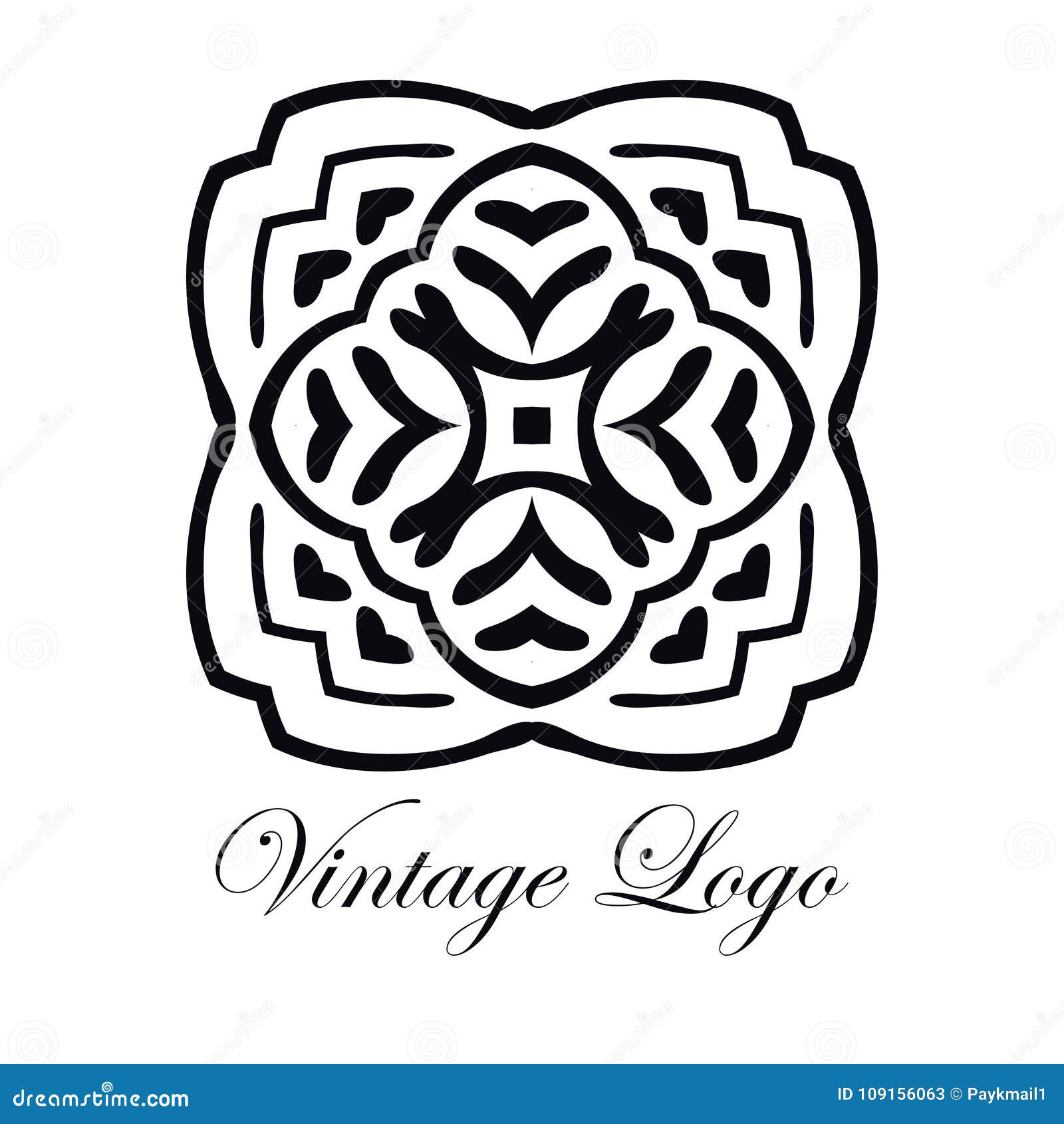 Vintage logo template stock vector. Illustration of badge - 109156063