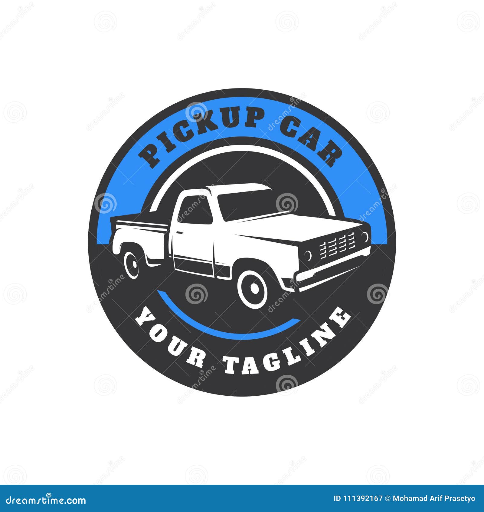 Pick Up Truck Car Vector Logo Template Stock Illustration ...