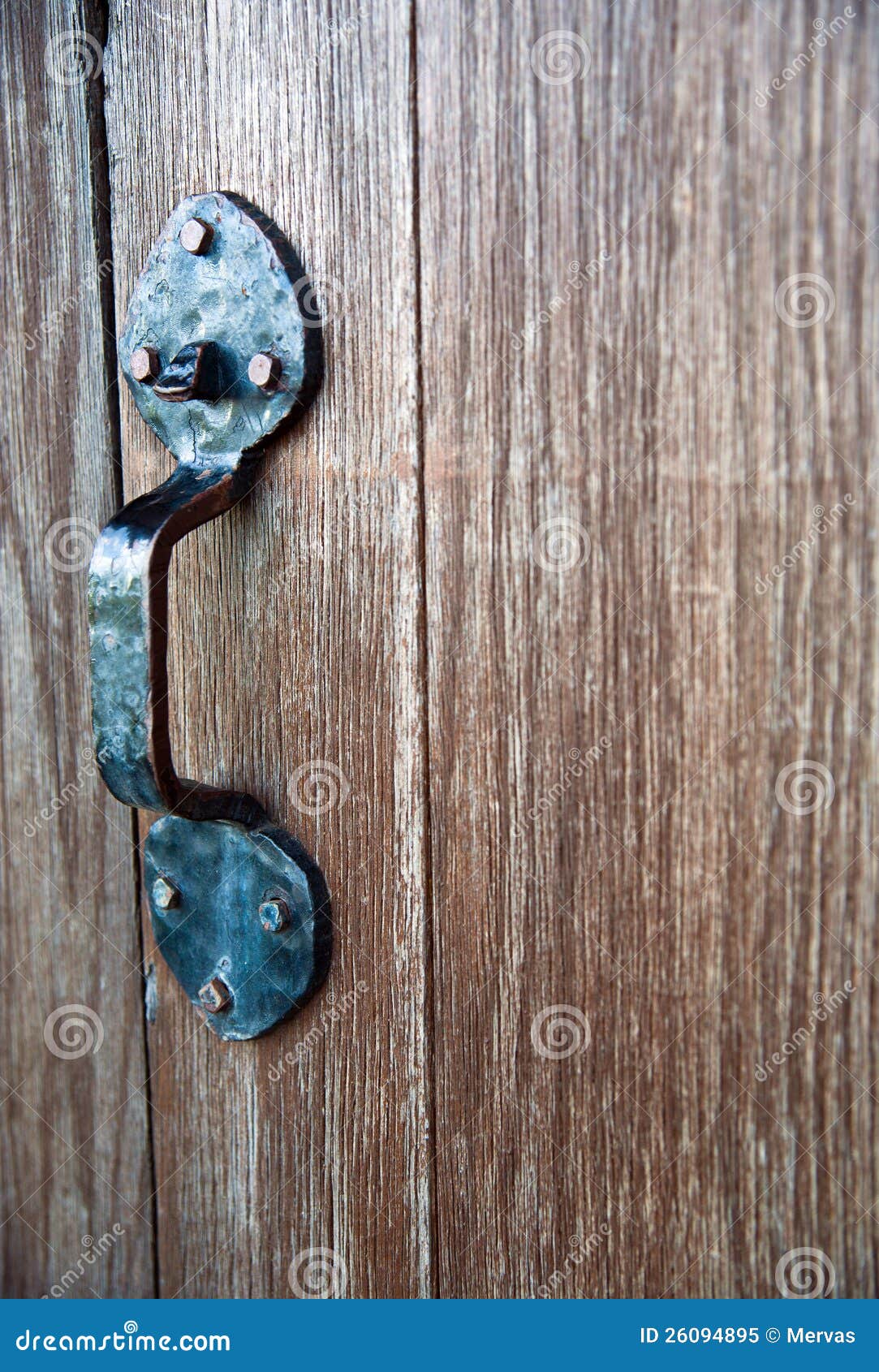 Vintage Looking Door Handle Stock Image - Image of construction, house ...