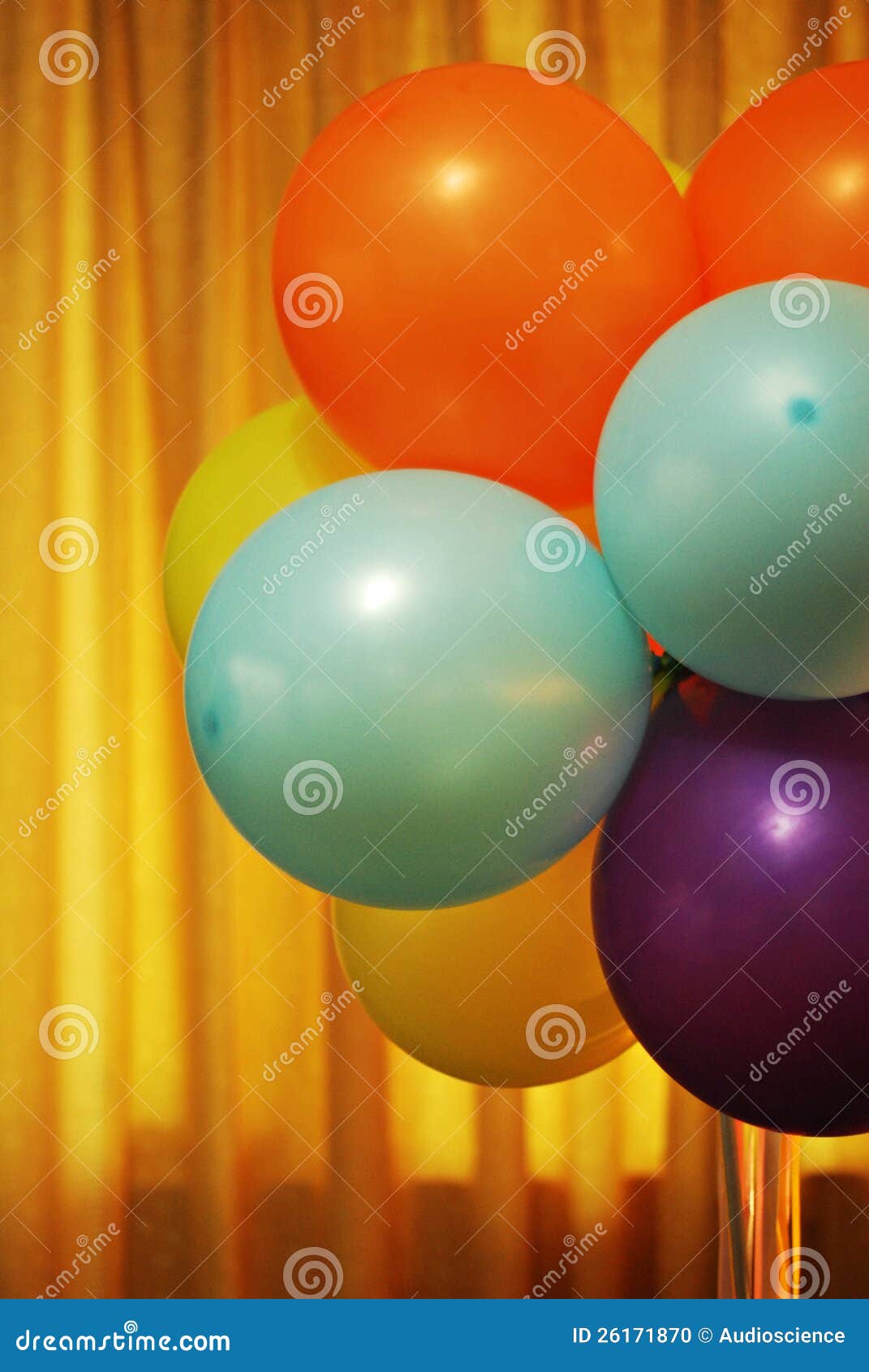 Vintage Looking Party Balloons Stock Photo - Image of orange, eighties ...