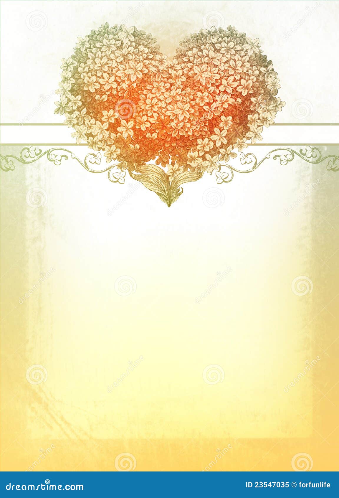Vintage Love Heart Background Stock Illustration - Illustration of ...