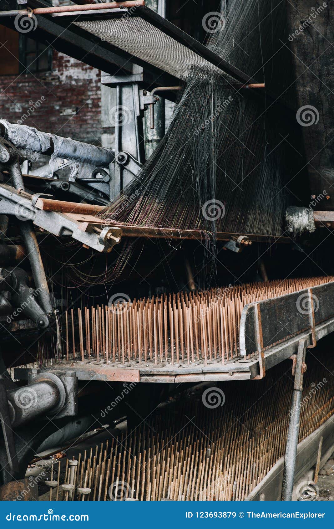 Vintage Machine - Scranton Silk Mill - Scranton, Pennsylvania Stock ...