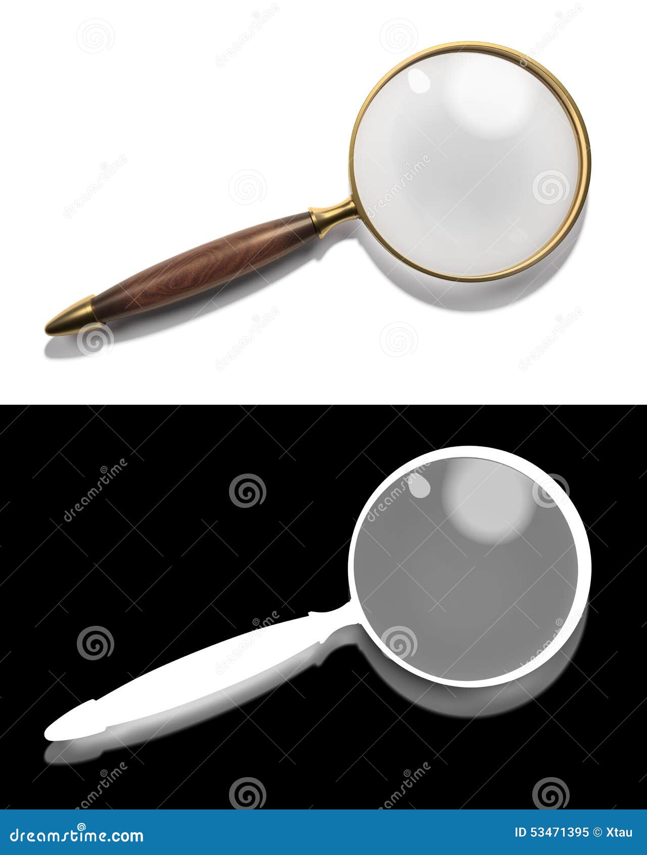 Vintage Magnifier Detective Sleuth. Isolated Vector Icons On A ... Vintage Magnifier Detective Sleuth. Isolated Vector Icons On A ...