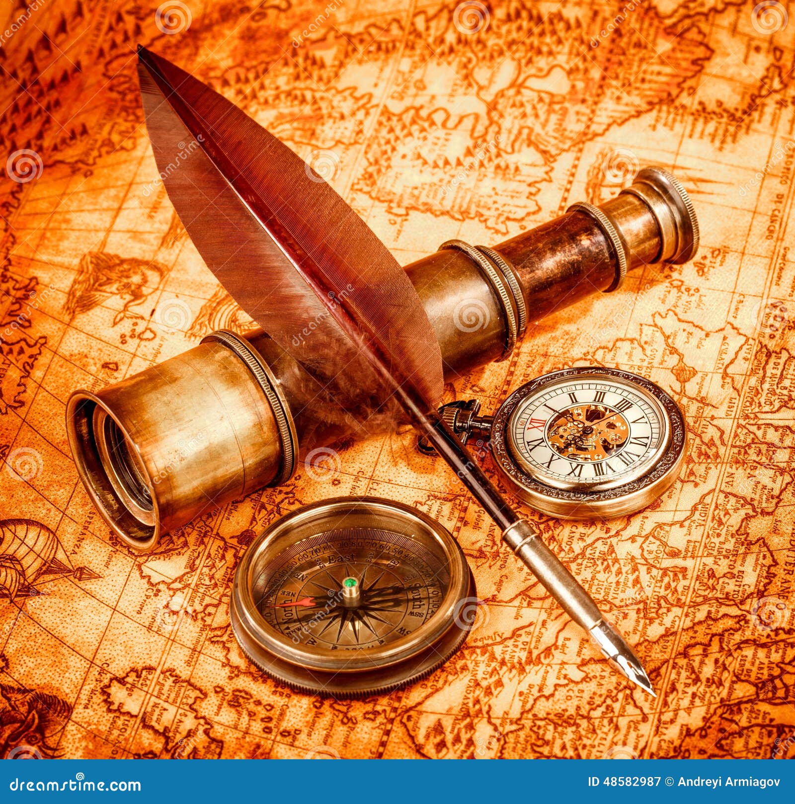 Vintage Magnifying Glass Lies On An Ancient World Map Royalty-Free ... Vintage Magnifying Glass Lies On An Ancient World Map Royalty-Free ...