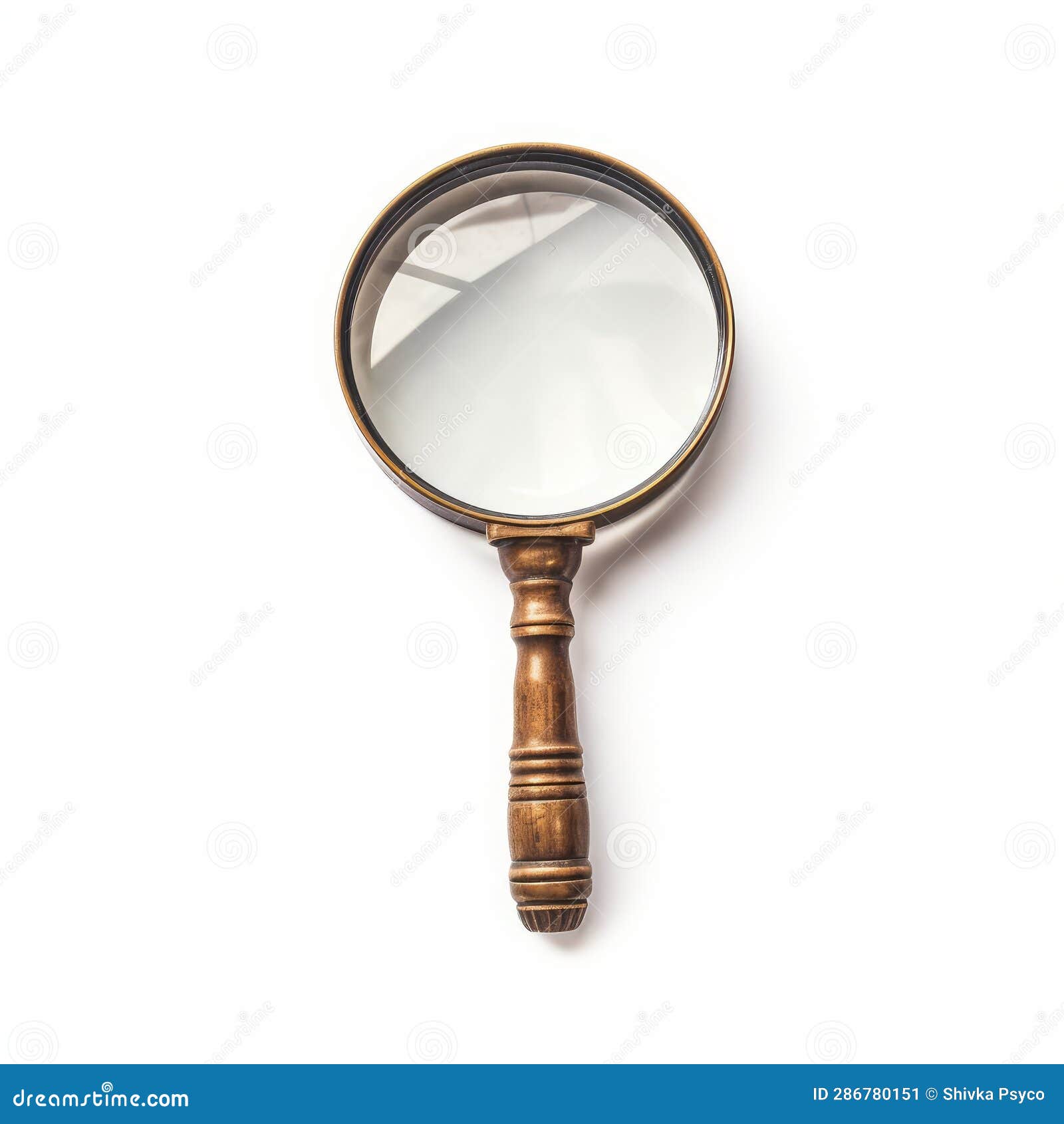 Vintage Magnifying Glass, And A Sleuth Detective Cap. Isolated Vector ...