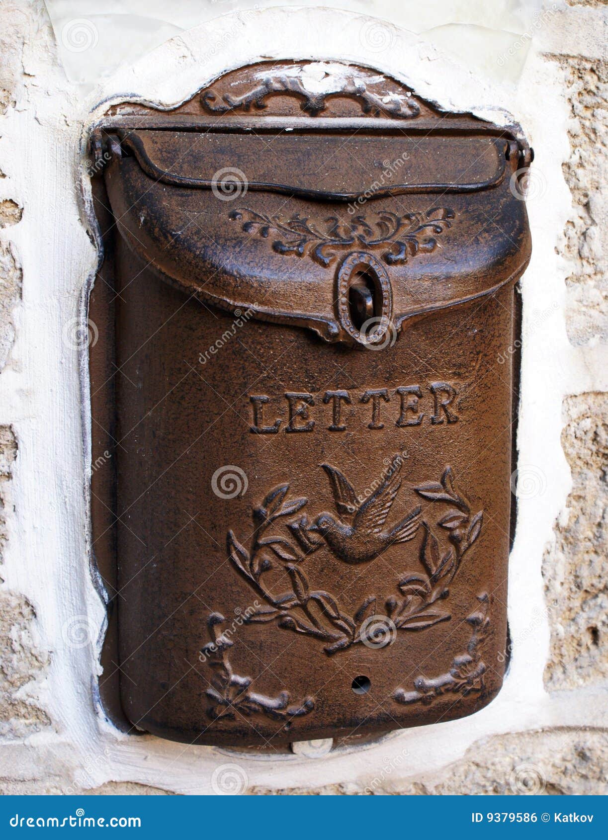 Vintage mail box stock photo. Image of metal, antique - 9379586