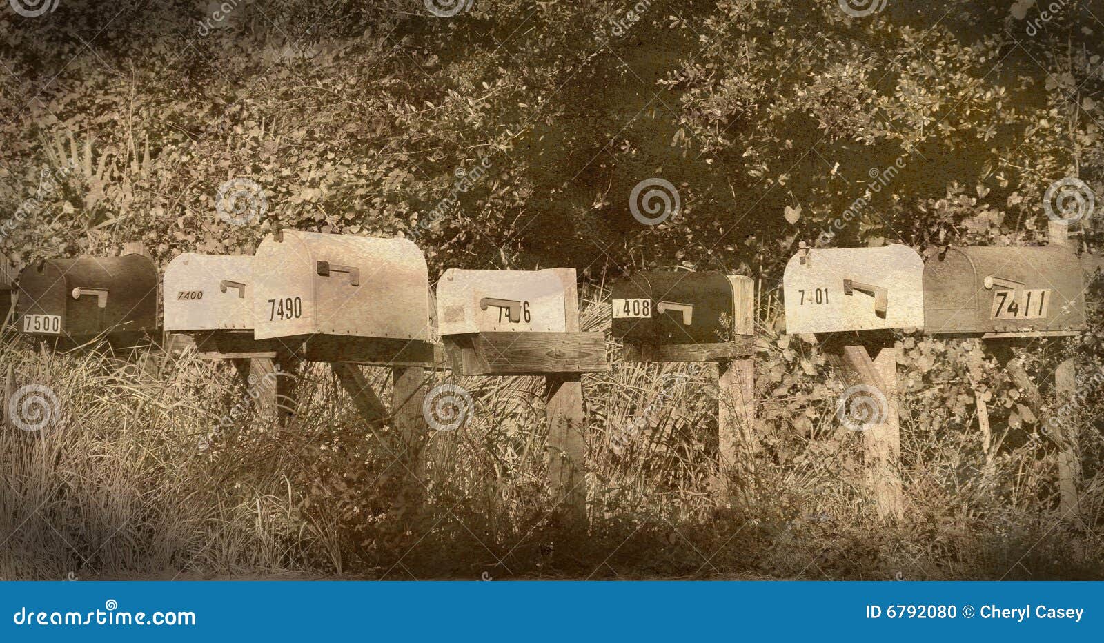 Vintage Mailboxes stock photo. Image of delivery, simple - 6792080