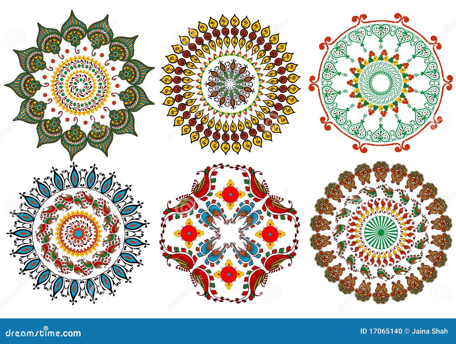 Vintage Mandala Design Elements Stock Illustration - Illustration of ...