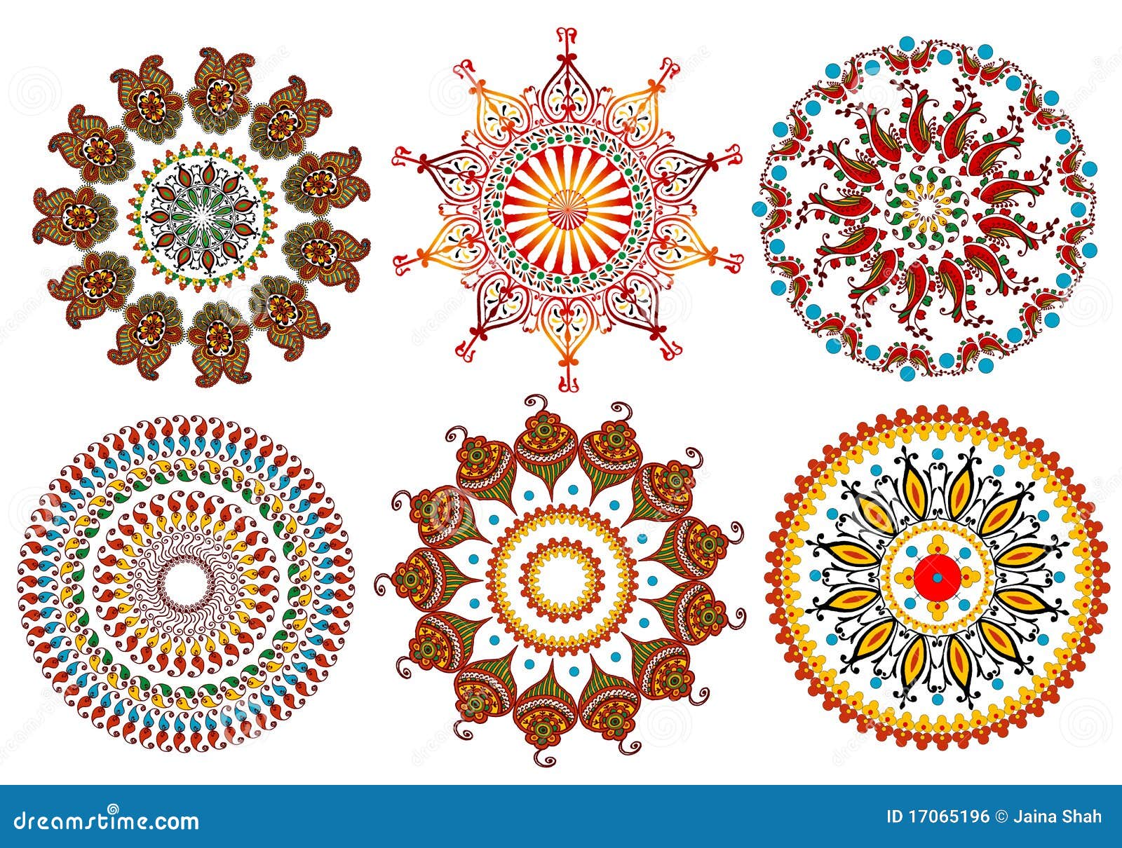 Vintage Mandala Design Elements Stock Illustration - Illustration of ...