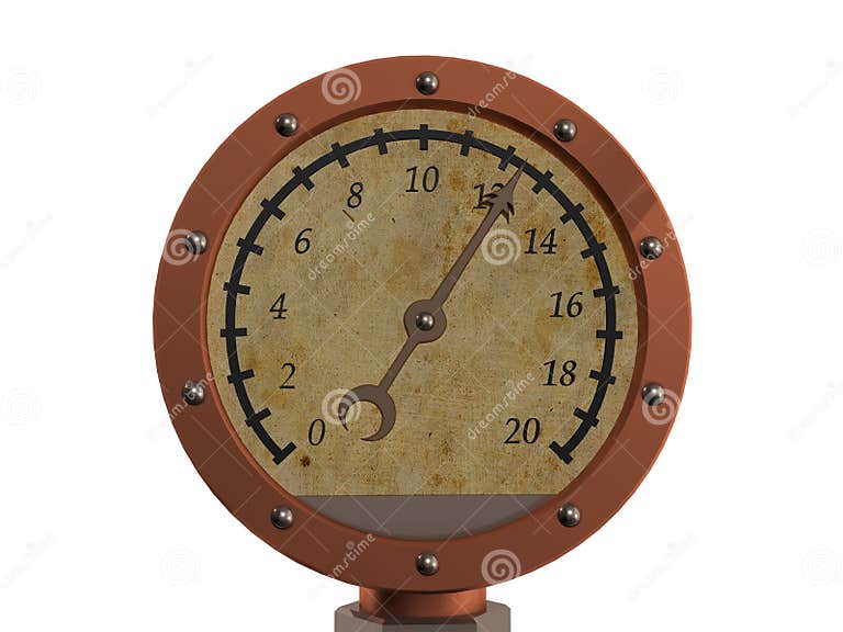 Vintage manometer stock illustration. Illustration of indicator - 78888228