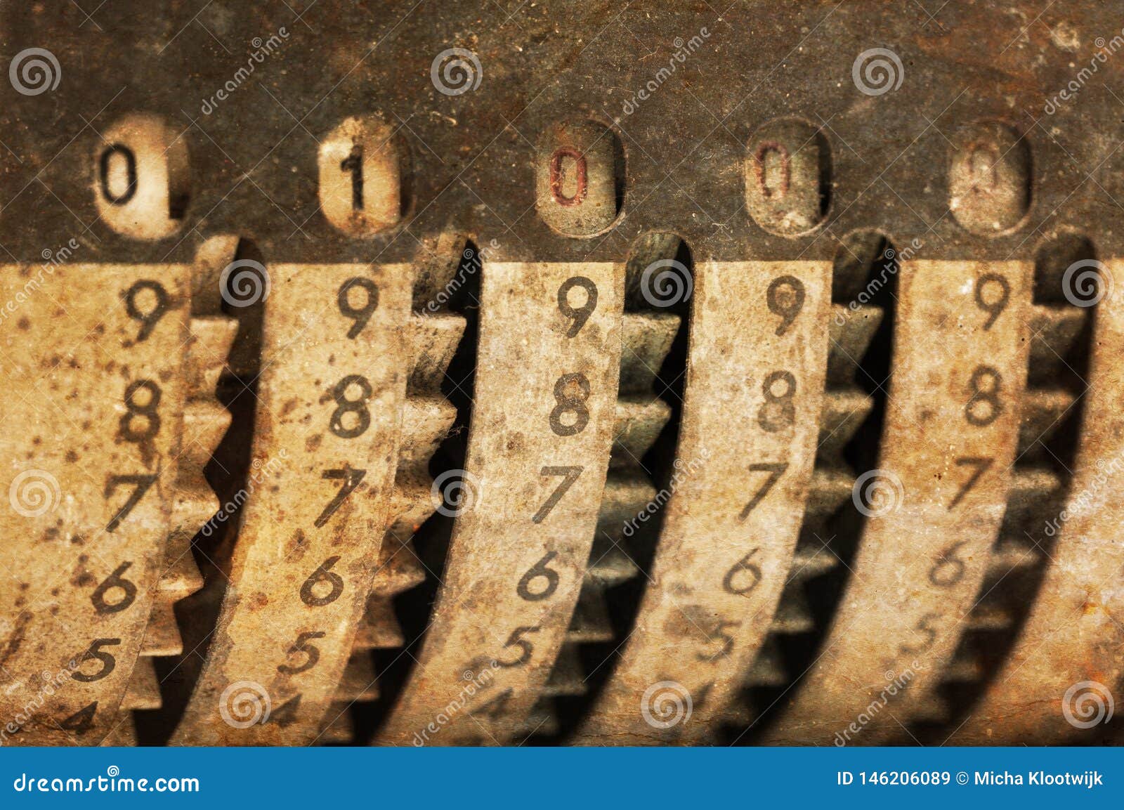 Vintage Manual Adding Machine Isolated - 1000 Stock Image - Image of ...