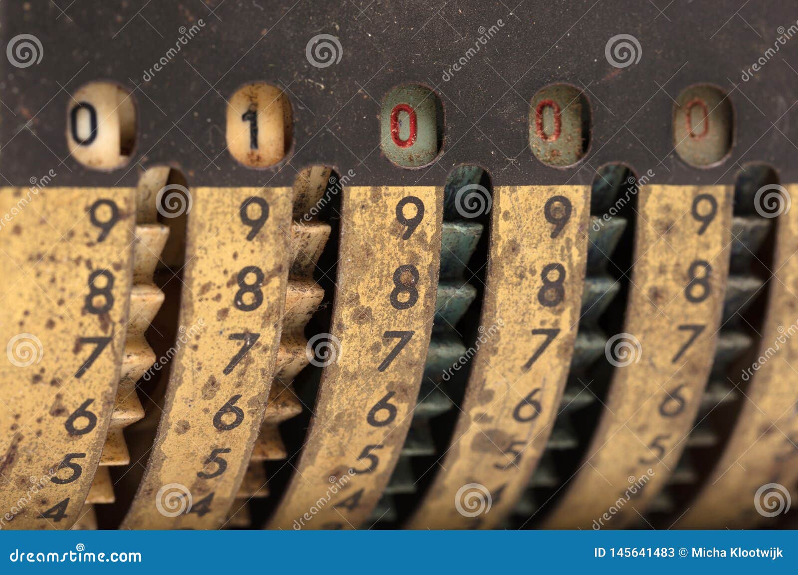 Vintage Manual Adding Machine Isolated - 1000 Stock Image - Image of ...