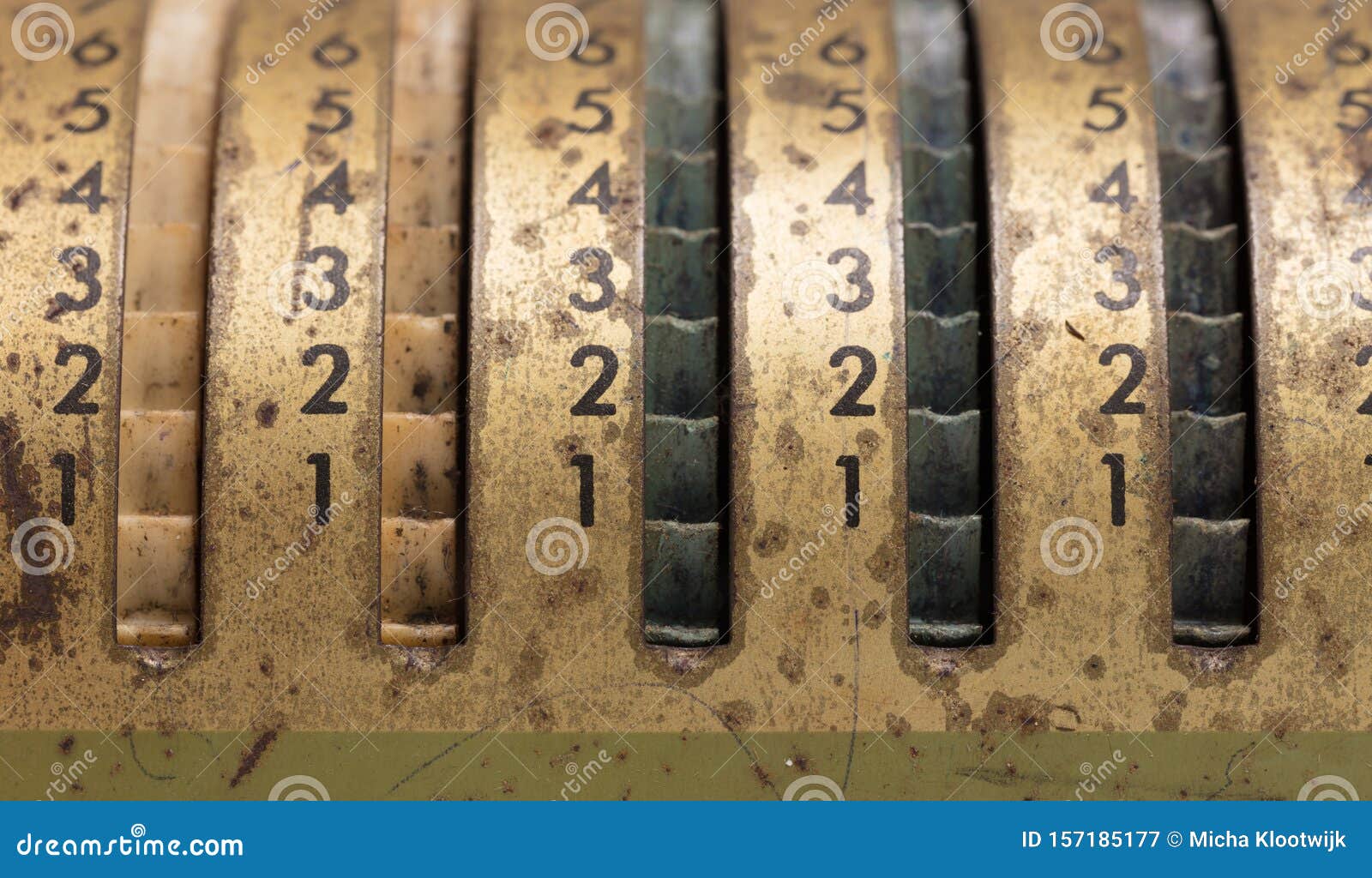 Vintage Manual Adding Machine Stock Image - Image of yellow, business ...
