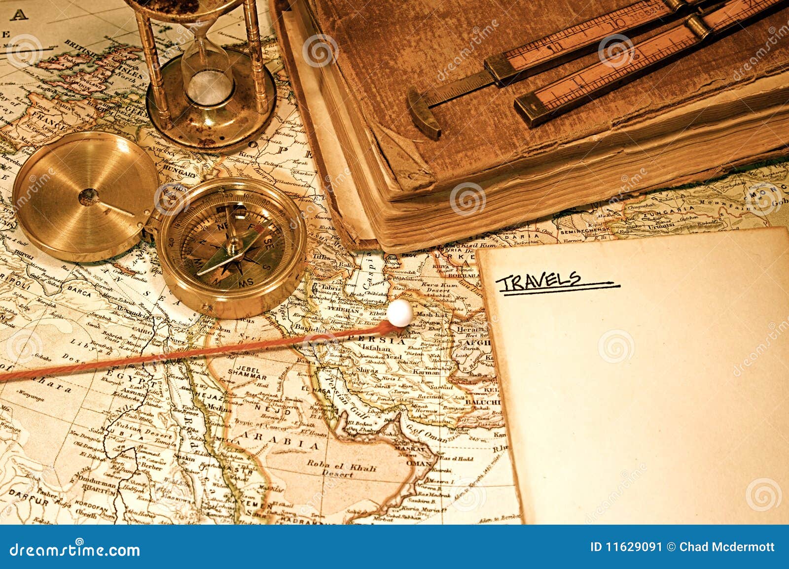 Vintage Map And Chart Royalty-Free Stock Photography | CartoonDealer ...