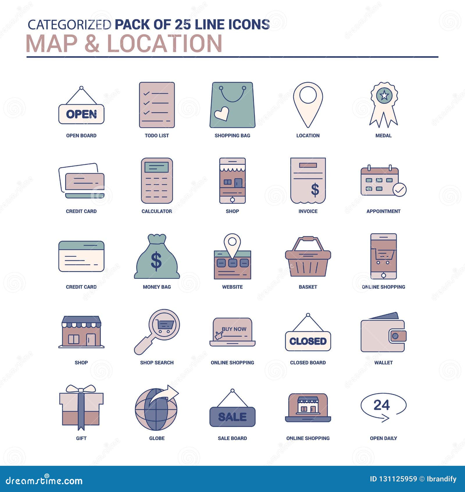 Vintage Map and Location Icon Set - 25 Flat Line Icon Set Stock Vector ... Vintage Map and Location Icon Set - 25 Flat Line Icon Set Stock Vector ...
