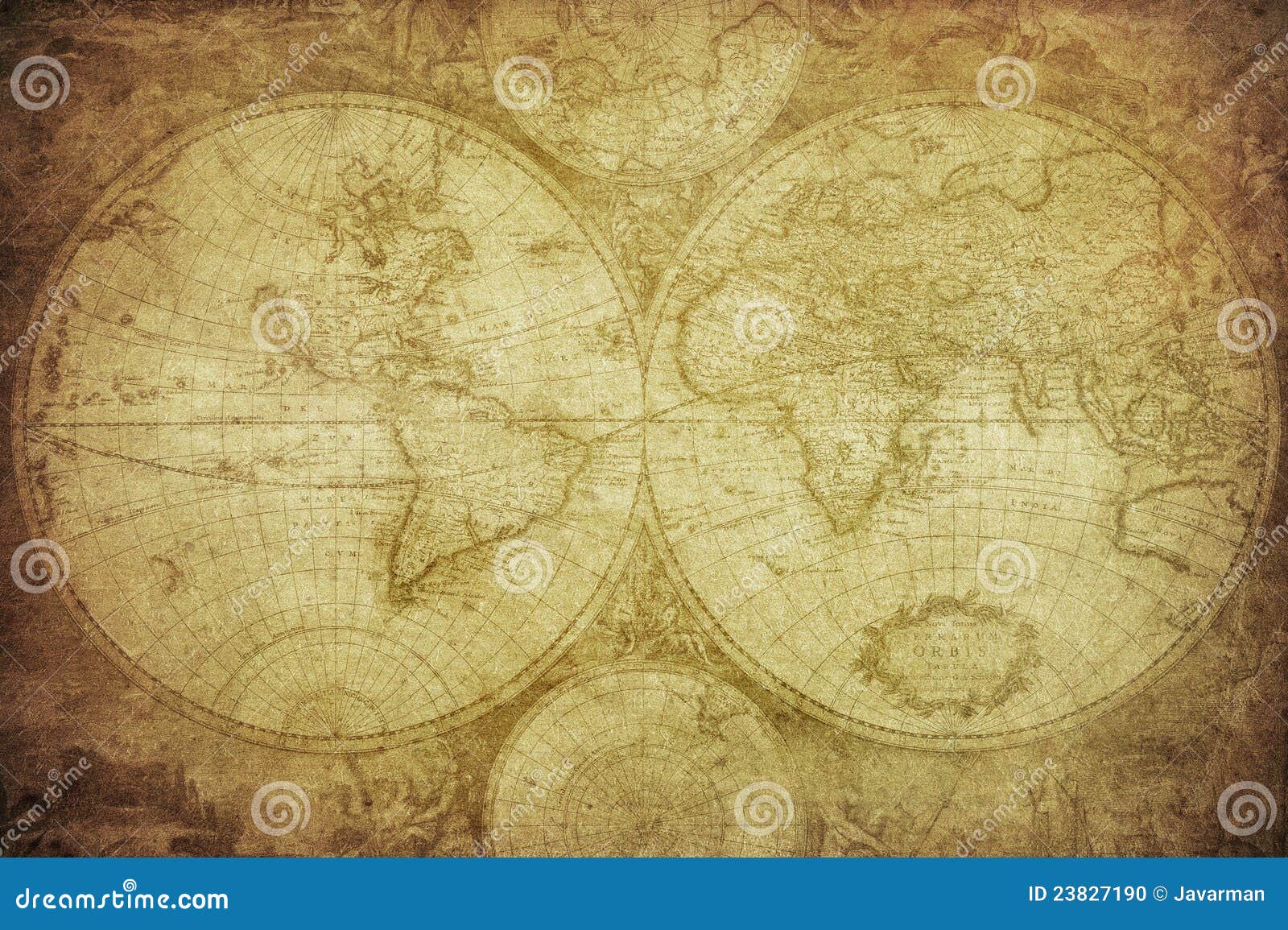 World Map Vintage High Resolution - Map