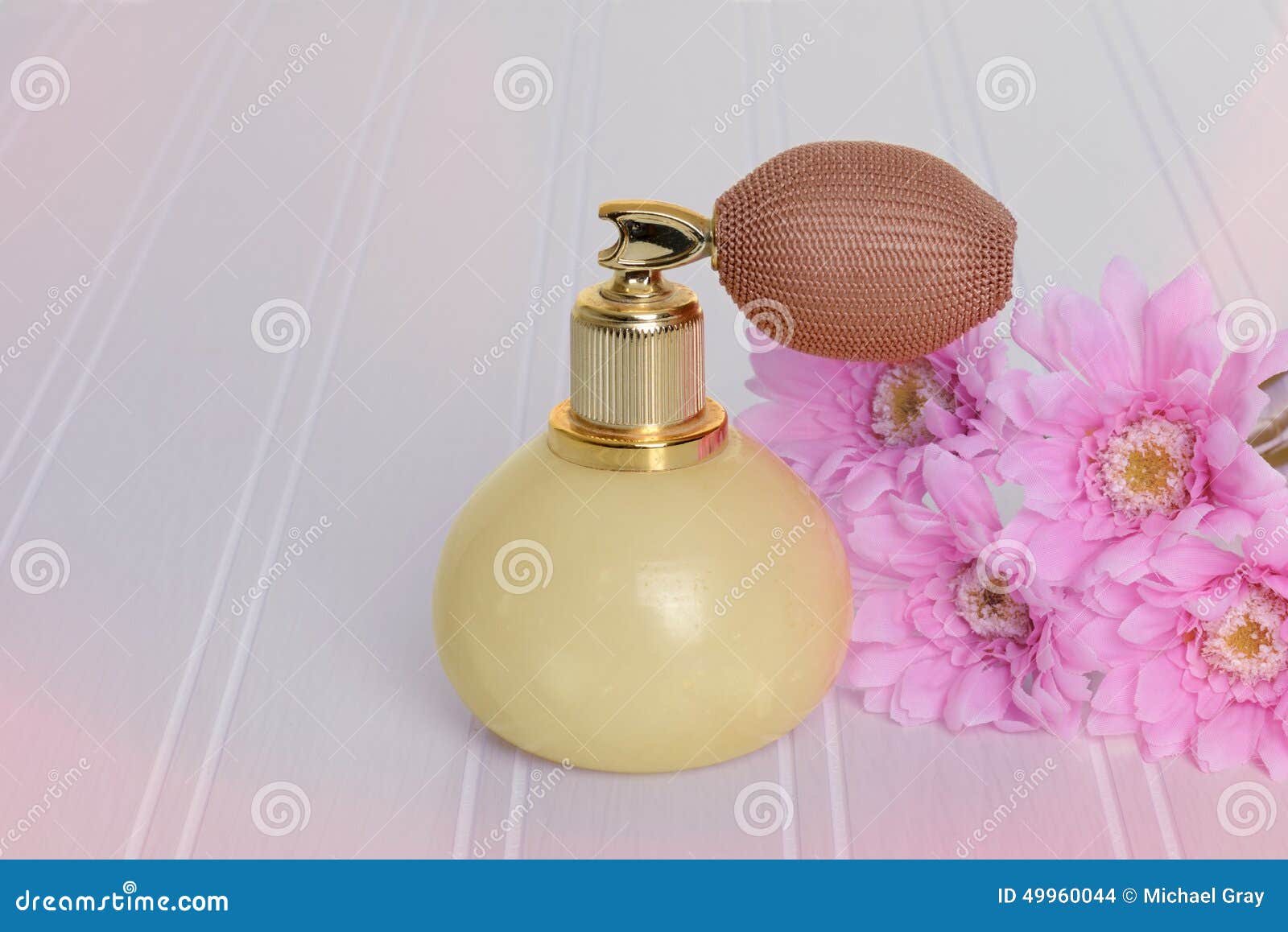 Vintage Marble Perfume Bottle with Flowers Stock Photo - Image of ...