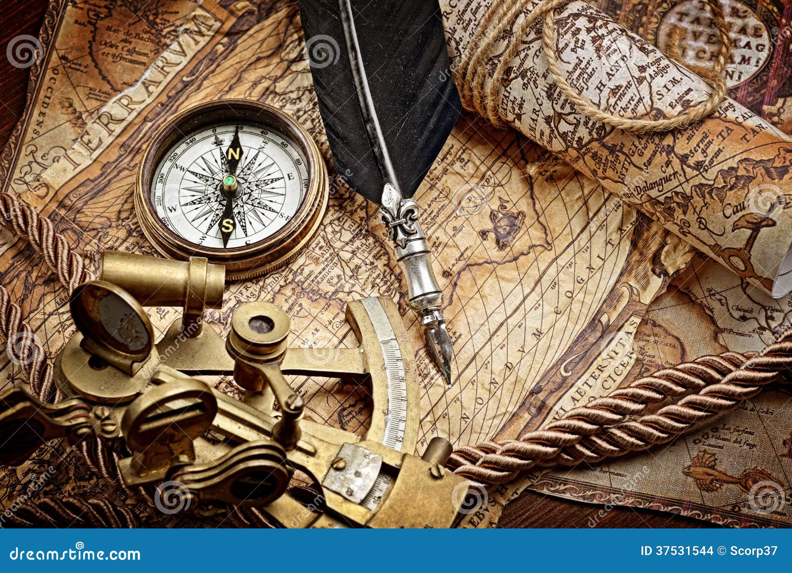 Vintage marine still life stock photo. Image of marine - 37531544