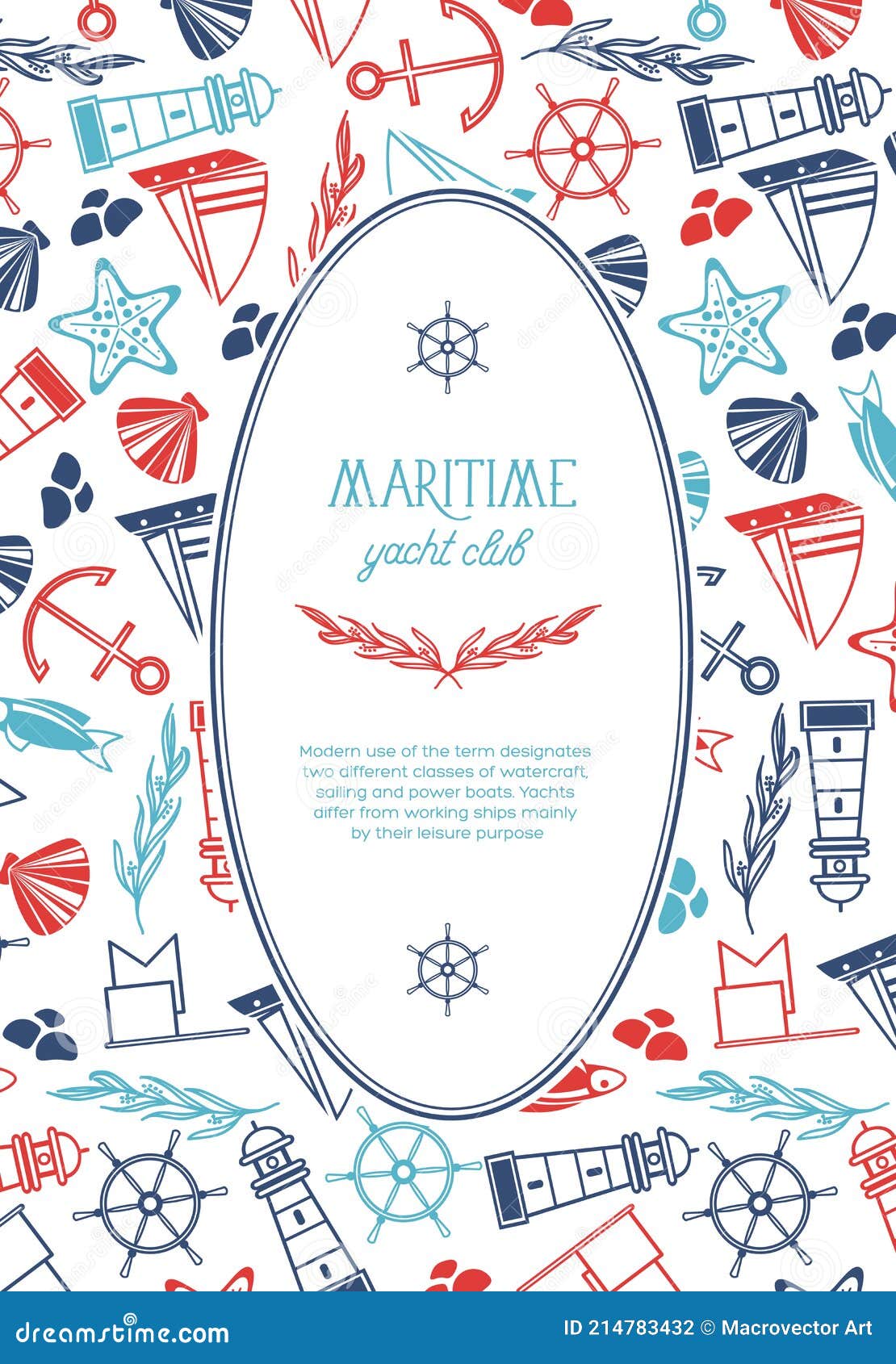 Vintage Marine Template stock vector. Illustration of ship - 214783432